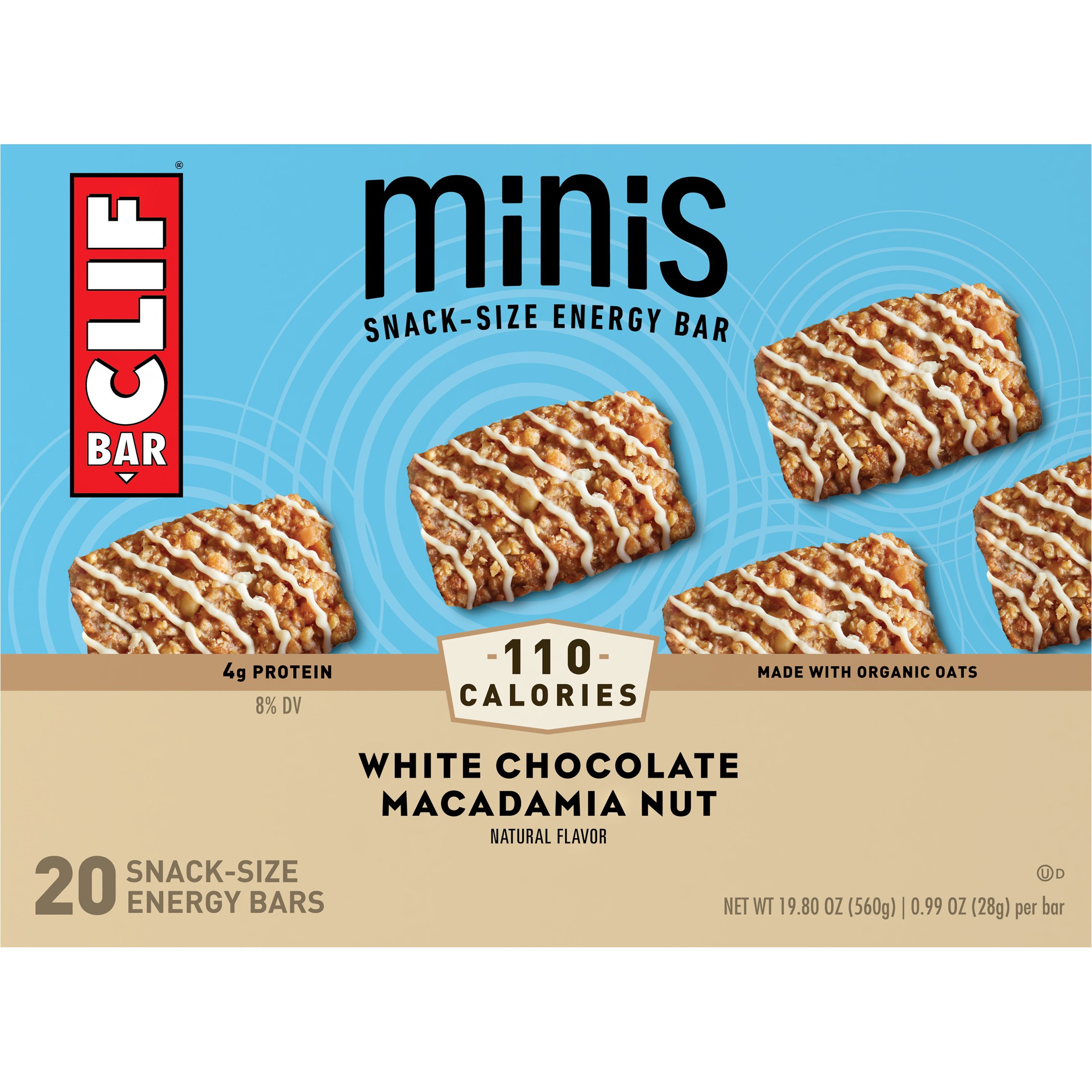 Clif Minis 4g Protein Snack-Size Energy Bars - White Chocolate ...