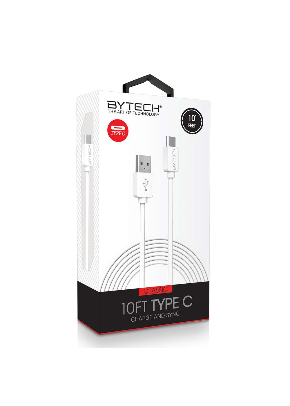 Bytech USB Type-C Charging Cable - White - Shop Phone chargers at H-E-B