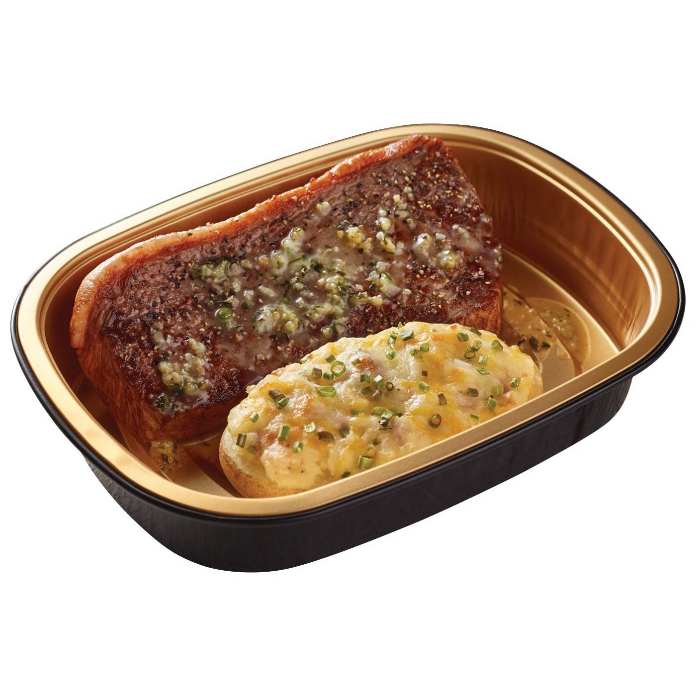 Meal Simple by H-E-B Beef Petite Sirloin Steak & Loaded Potato Boat ...