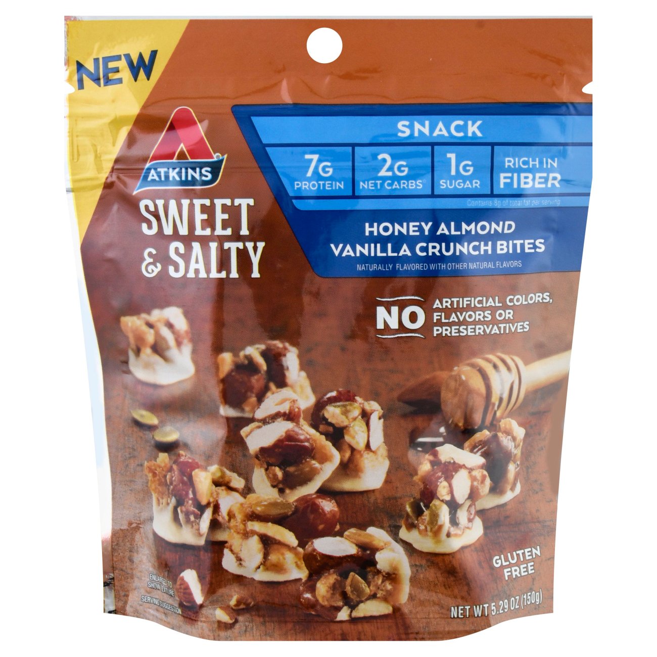 Atkins Sweet & Salty Honey Almond Vanilla Crunch Bites - Shop Diet ...