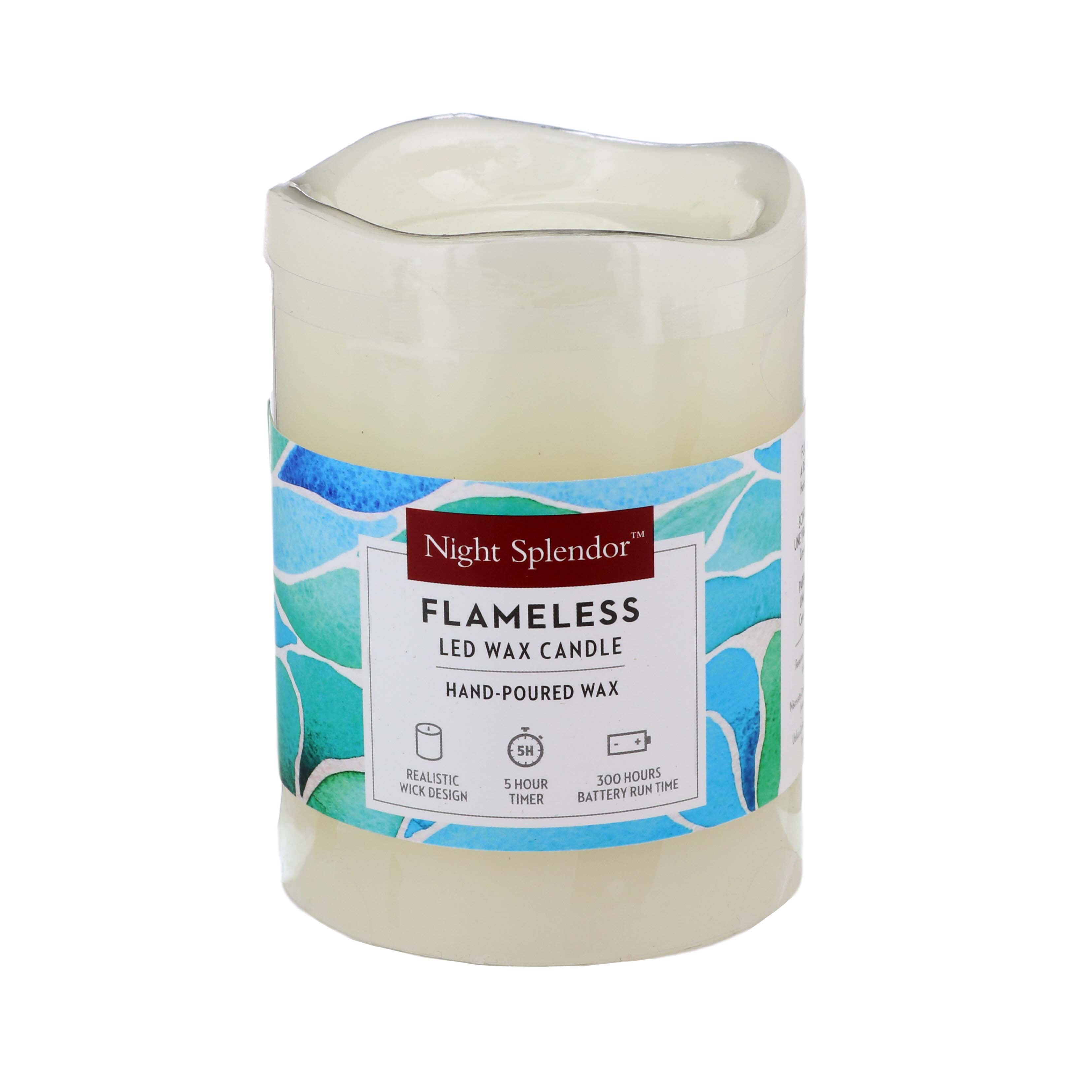 Night Splendor Electric Flameless LED Wax Candle - Shop Candles at H-E-B