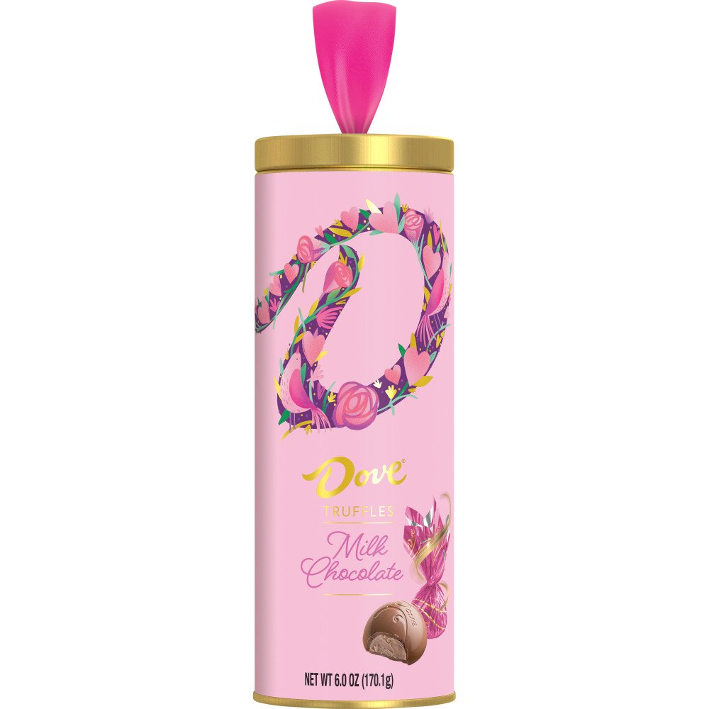 Dove Milk Chocolate Truffles Valentine S Gift Tin Shop Candy At H E B