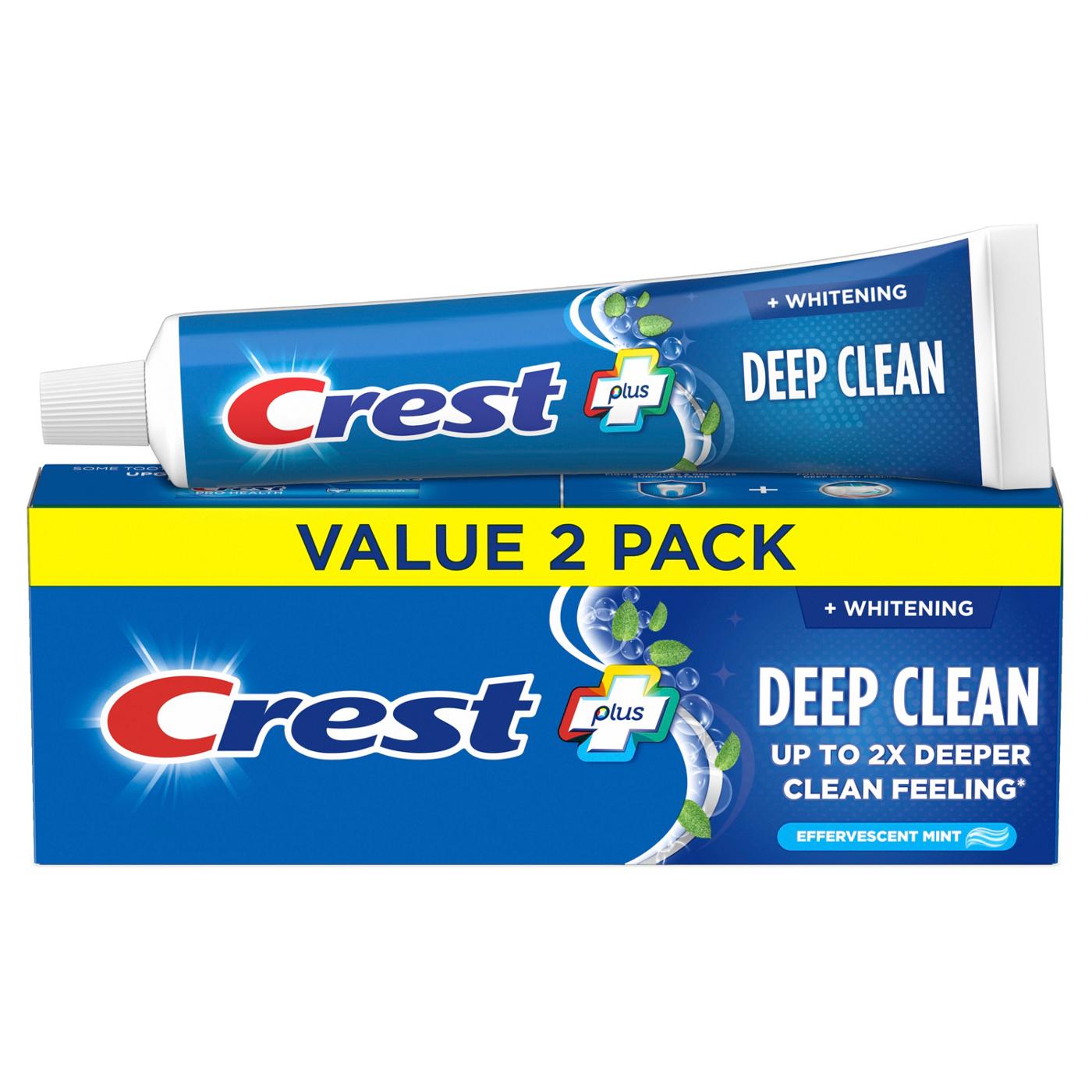 Crest Complete + Deep Clean Whitening Toothpaste - Effervescent Mint, 2 ...