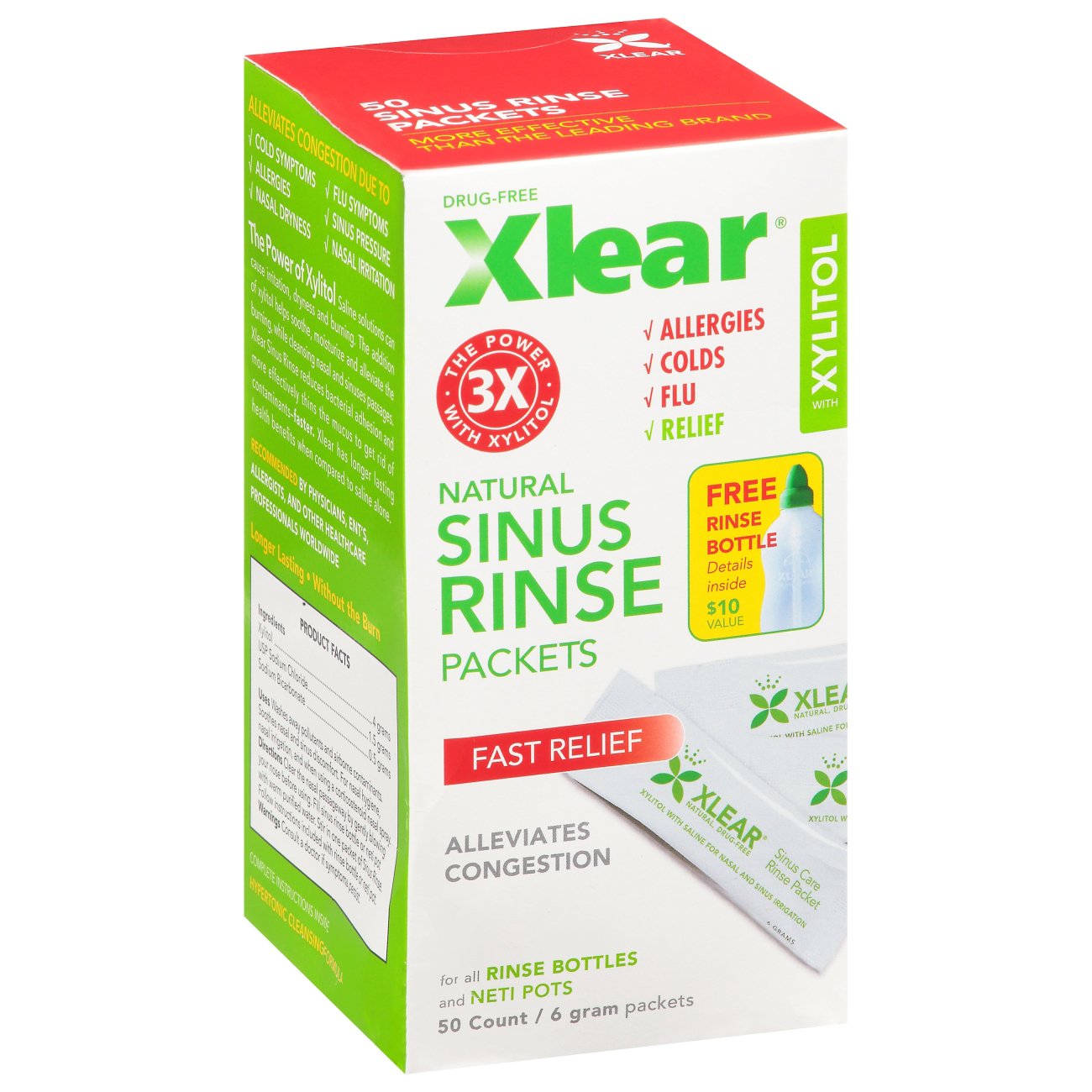 Xlear Xyltiol and Saline Sinus Rinse Packets - Shop Sinus & allergy at ...