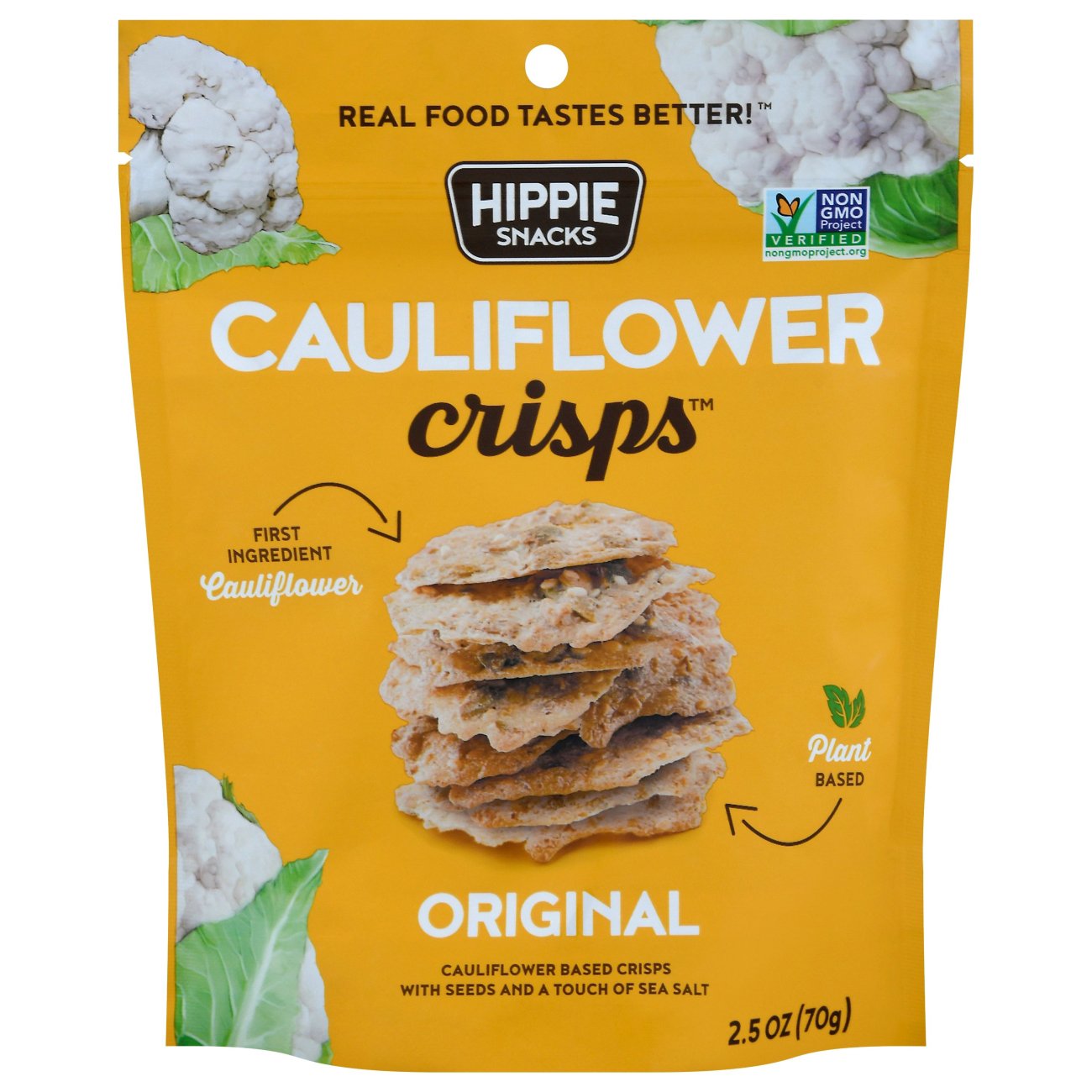 Hippie Snacks Sea Salt Cauliflower Crisps - Shop Snacks & Candy at H-E-B