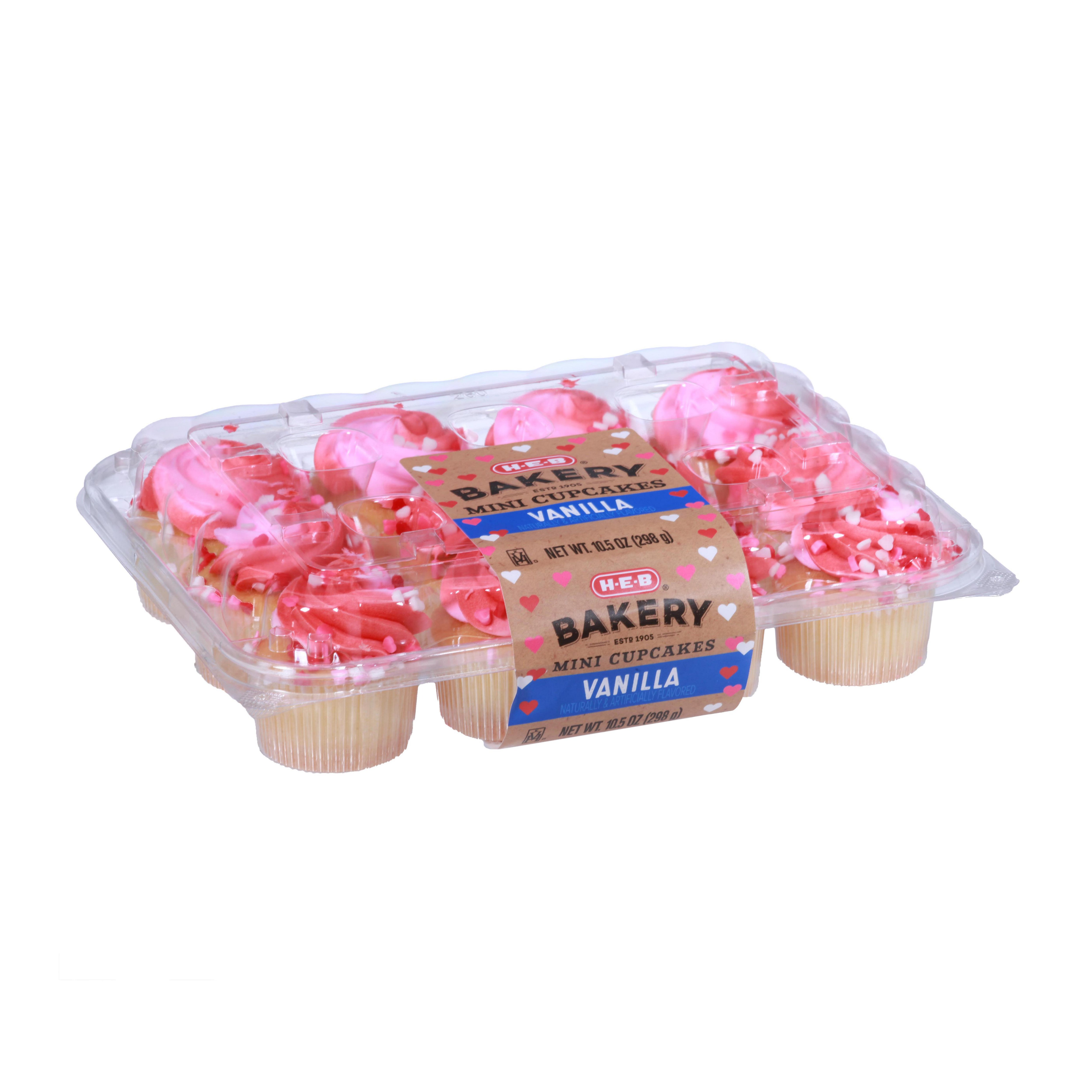 H-E-B Bakery Mother's Day Mini Cupcakes - Vanilla - Shop Cupcakes at H-E-B