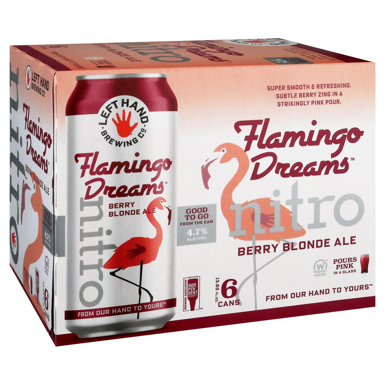 Left Hand Flamingo Dream Nitro Beer 13.65 oz Cans - Shop Beer at H-E-B