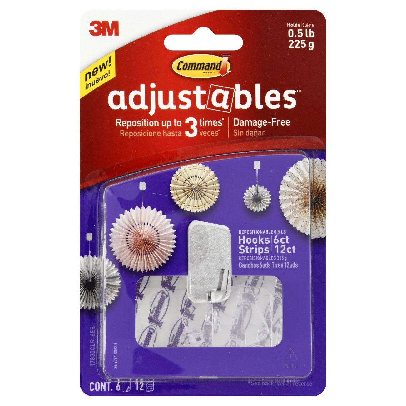 Command Adjustables Repositionable Hooks - Shop Hooks & picture hangers ...