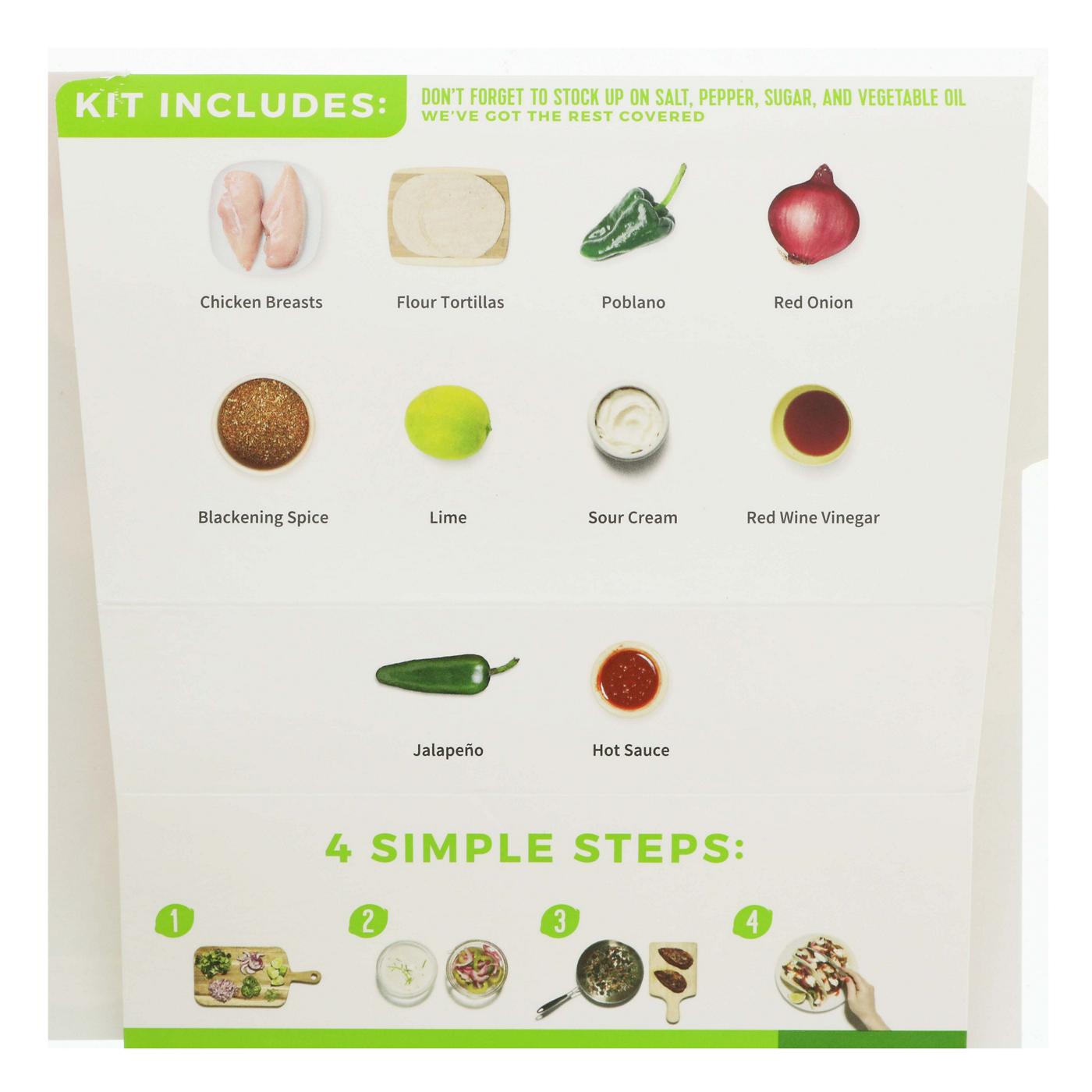 Hello Fresh Blackened Chicken Tacos Kit - Shop Meal Kits at H-E-B