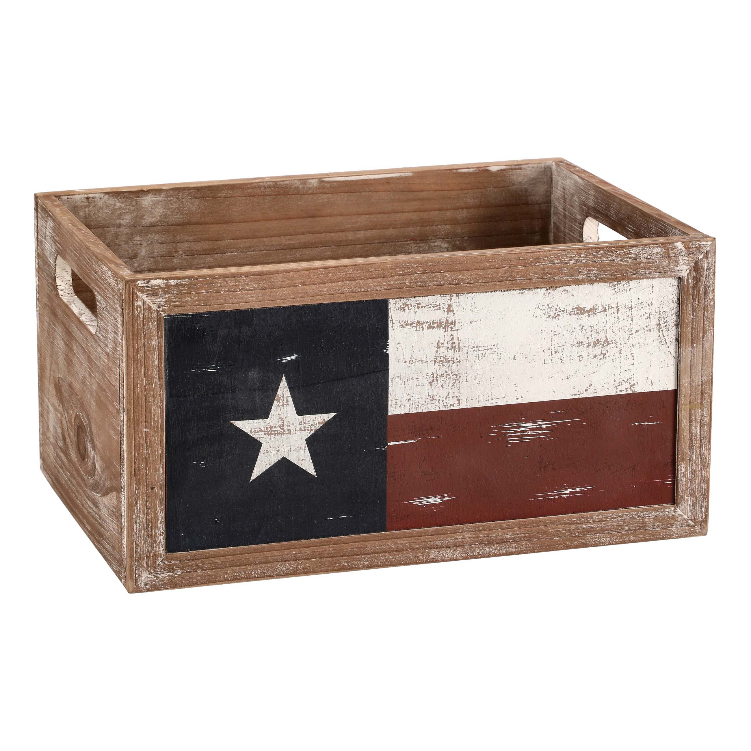 Haven & Key Texas Flag Small Wooden Crate - Shop Seasonal decor at H-E-B