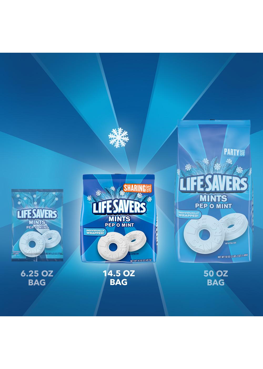 Life Savers Individually Wrapped Sharing Size Mints - Pep O Mint - Shop ...