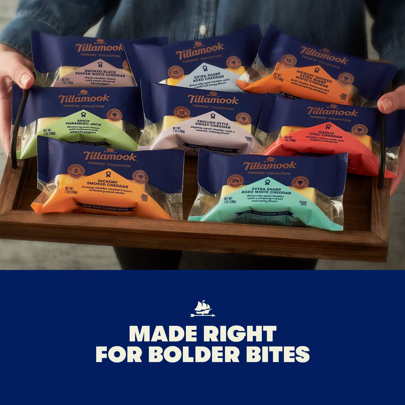 Tillamook Farmers' Collection Hickory Smoked Extra Sharp White Cheddar ...