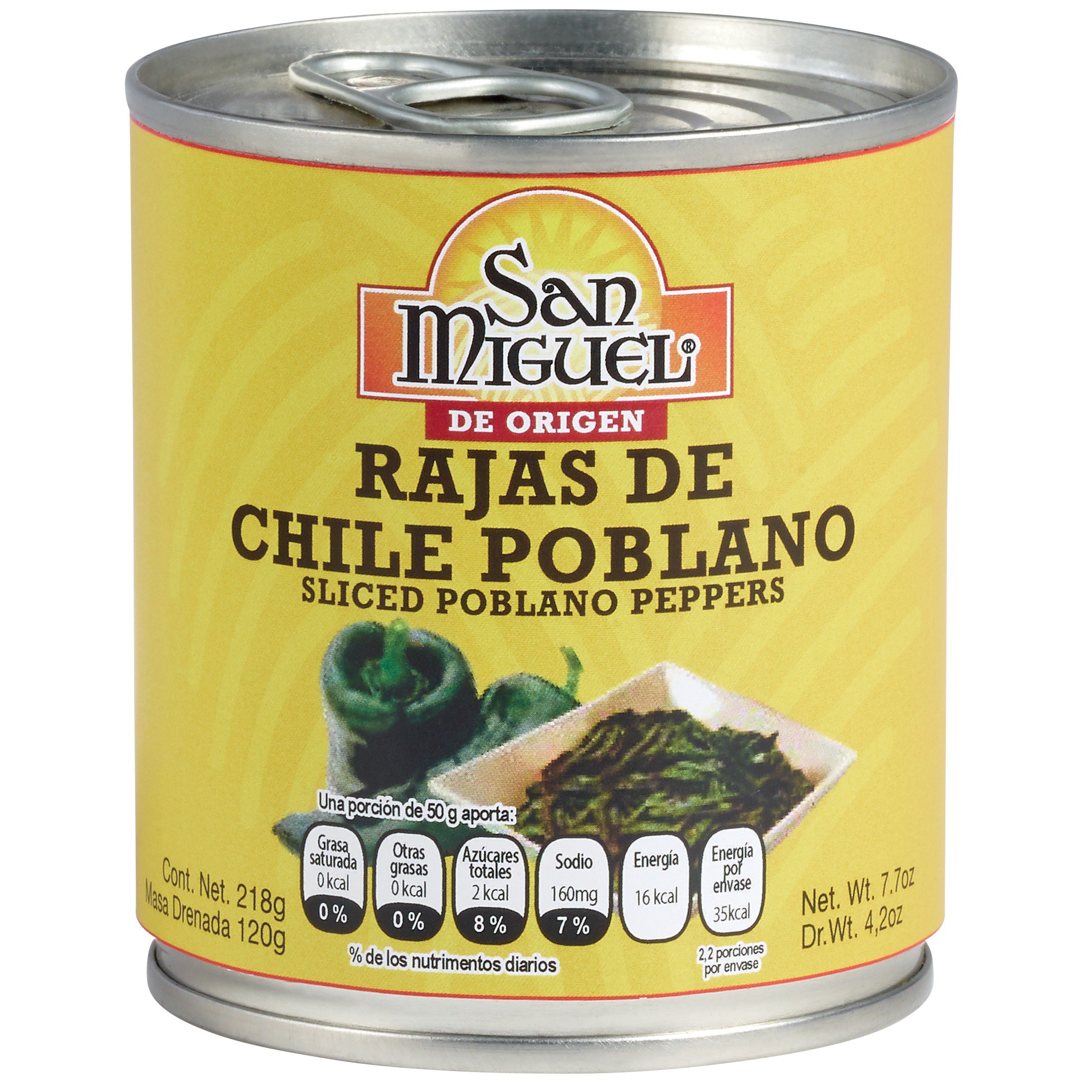 San Miguel Sliced Poblano Peppers - Shop Canned & Dried Food at H-E-B