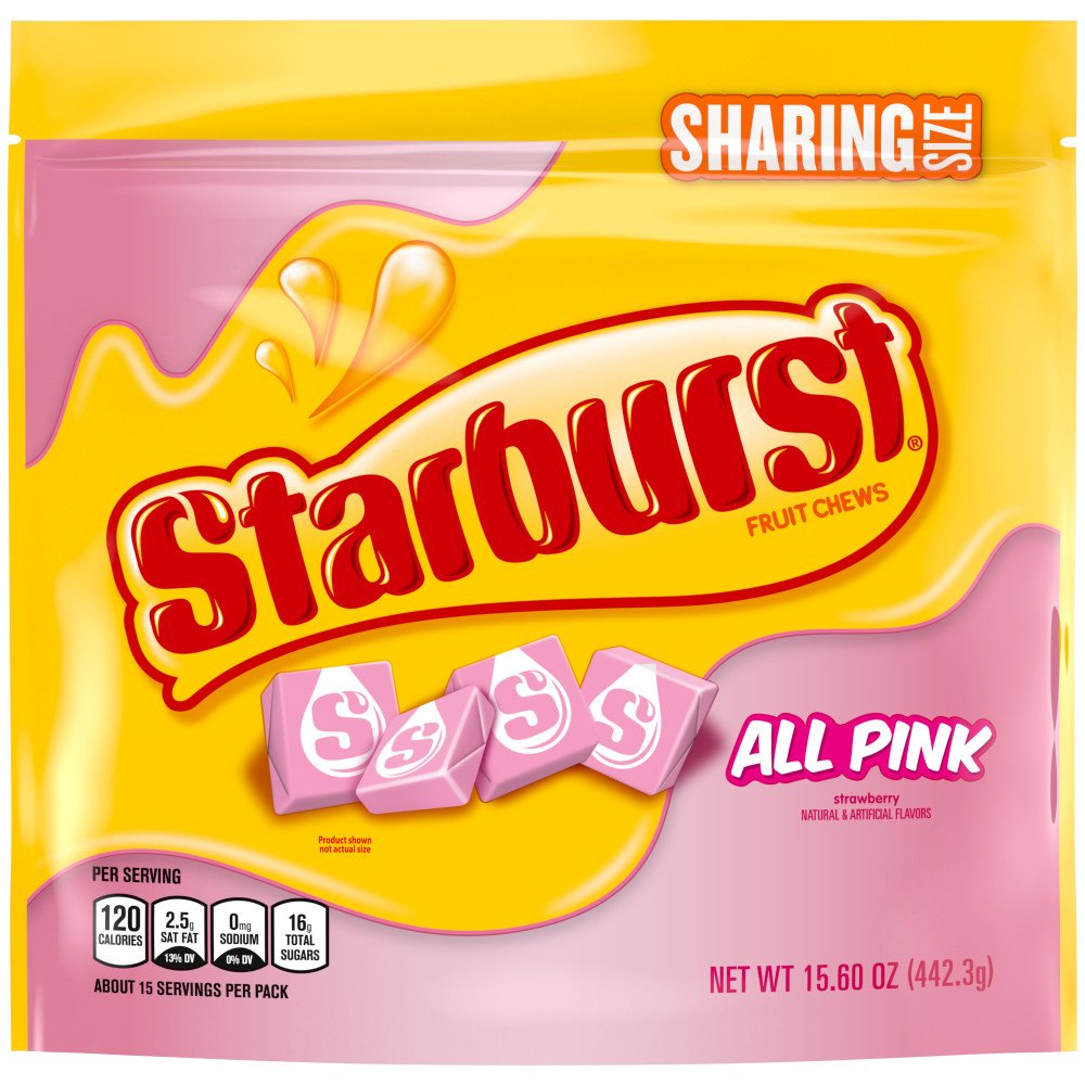 Starburst All Pink Fruit Chews Candy - Sharing Size - Shop Candy at H-E-B