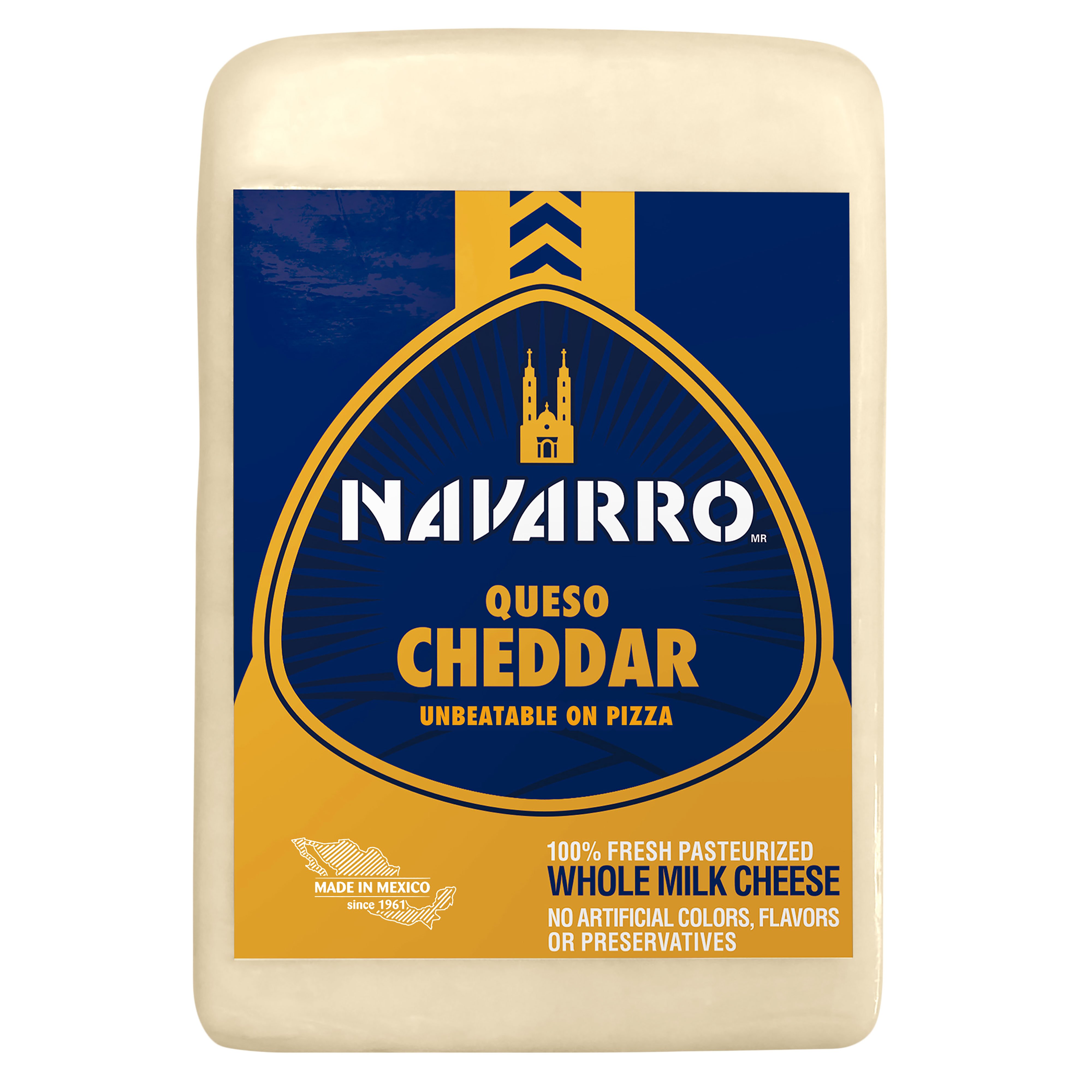 Navarro Mild Cheddar Cheese, Aged 3 Months - Shop Cheese at H-E-B