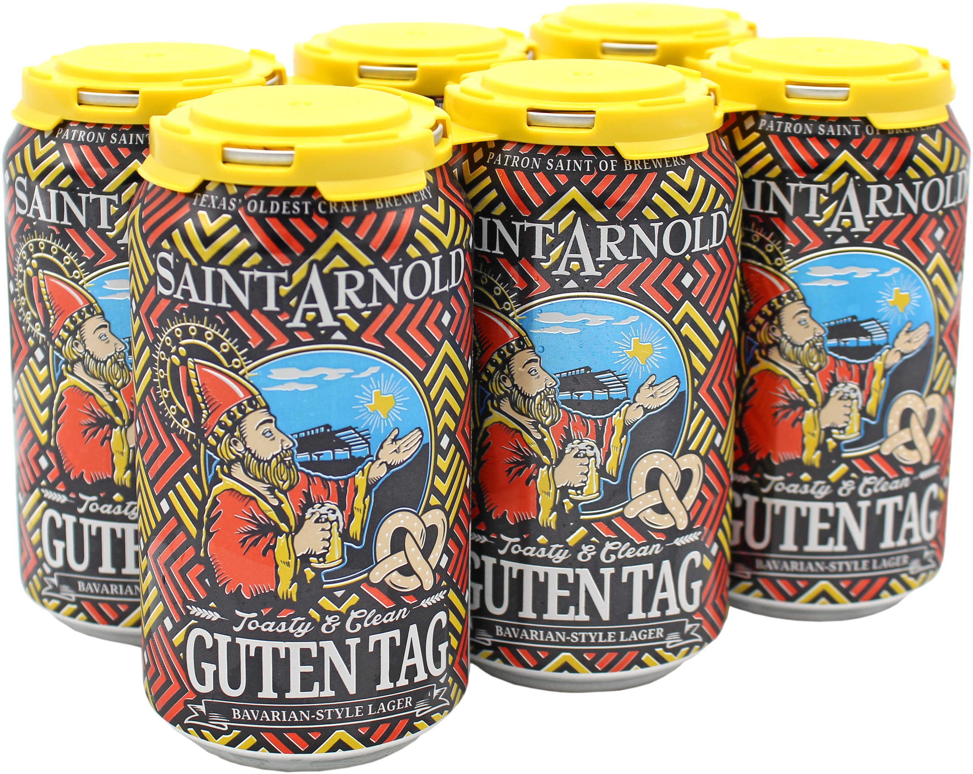 Saint Arnold Guten Tag Bavarian Style Lager Craft Beer 6 pk Cans, 12 oz ...
