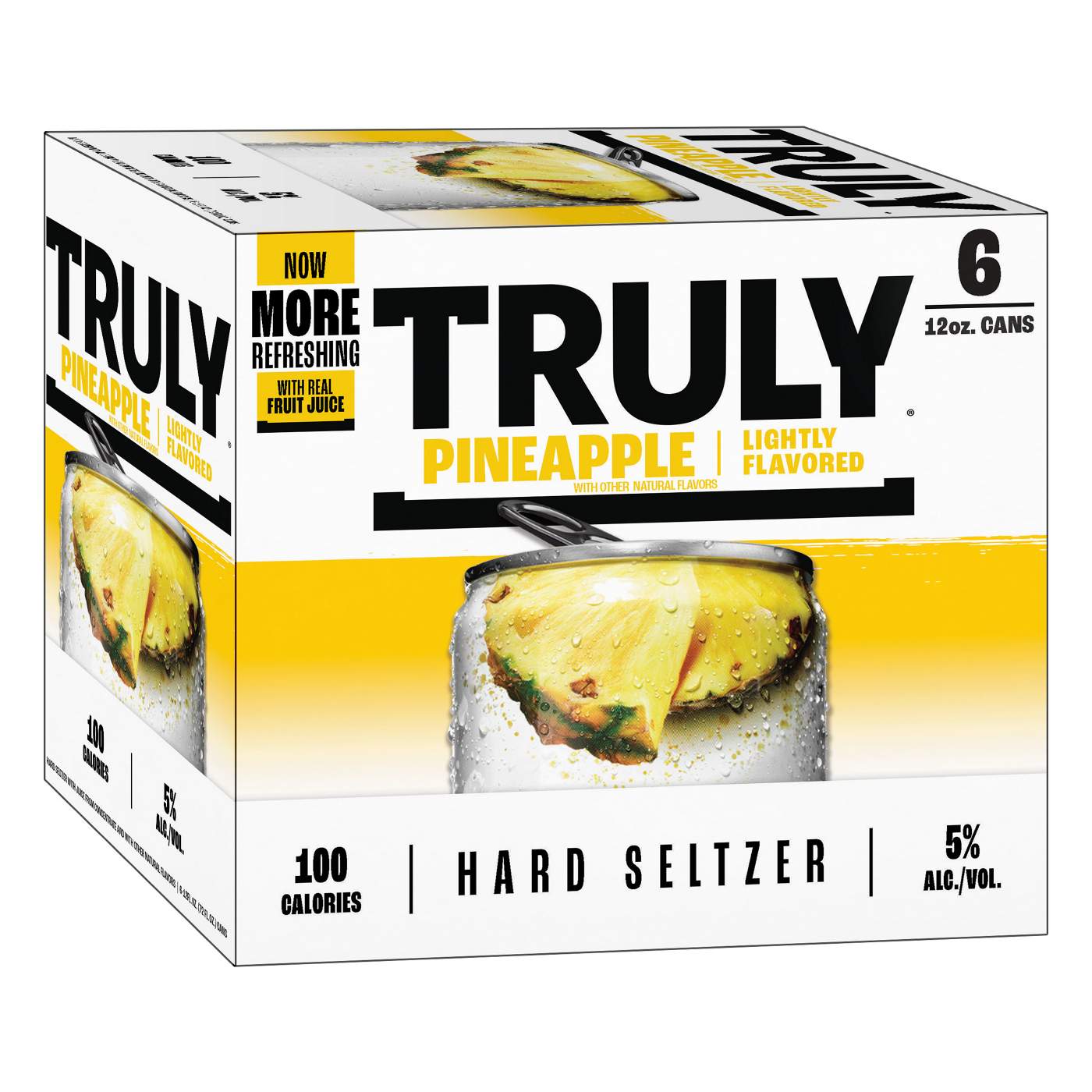 Truly Pineapple Hard Seltzer 6 pk Cans - Shop Malt beverages & coolers ...