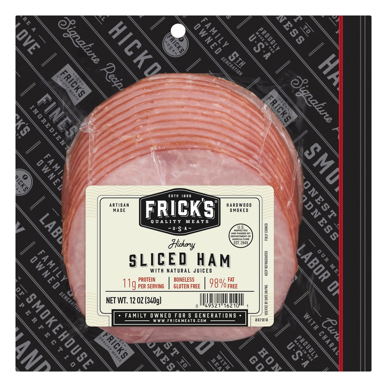 Frick's Fully Cooked Boneless Hickory-Smoked Sliced Ham - Shop Pork at ...