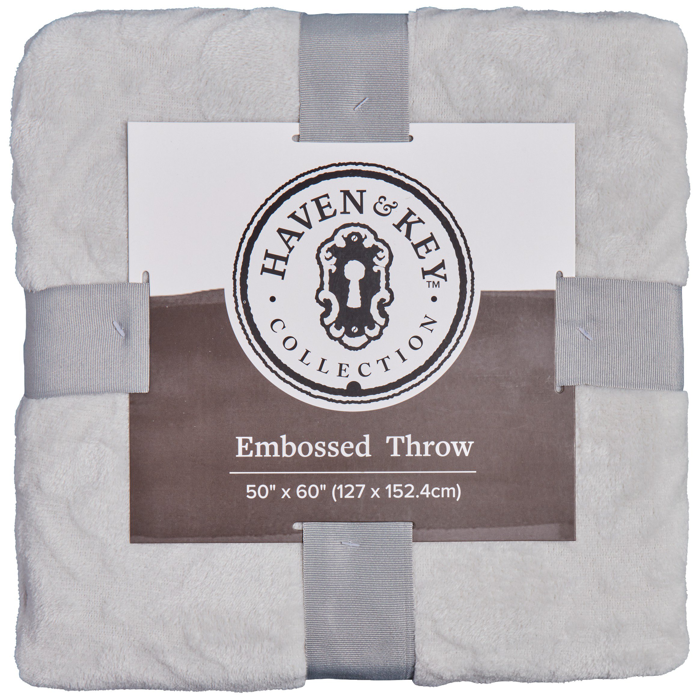 Haven & Key Embossed Gray Sand Throw - Shop Blankets & throws at H-E-B