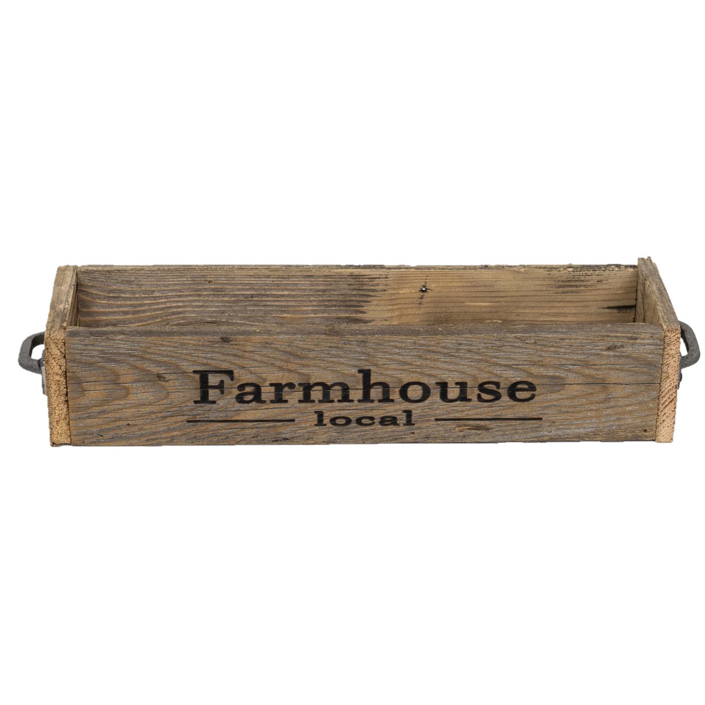 Del Hutson Designs Small Reclaimed Wood Farmhouse Local Planter Box ...