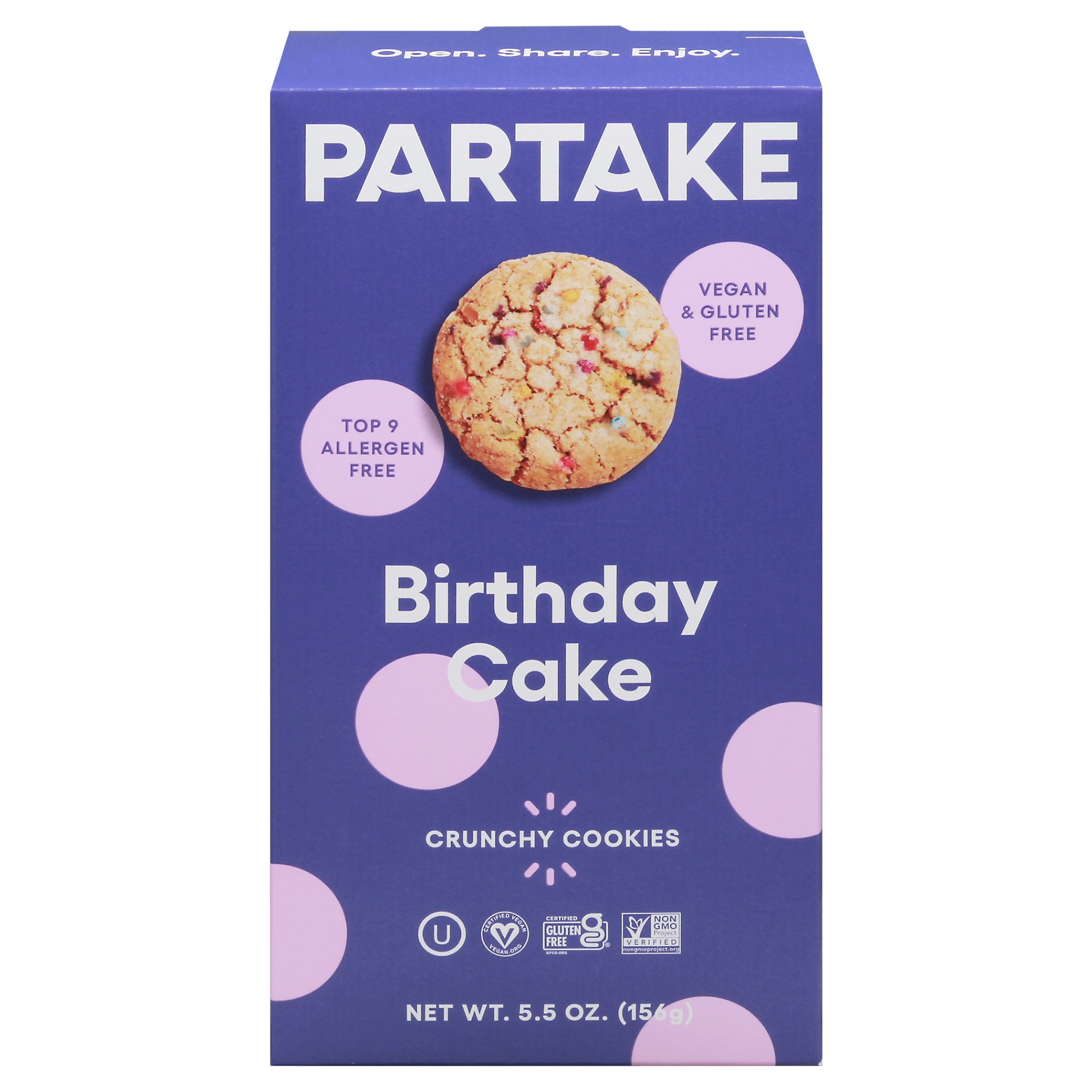Partake Crunchy Birthday Cake Cookies - Shop Cookies at H-E-B