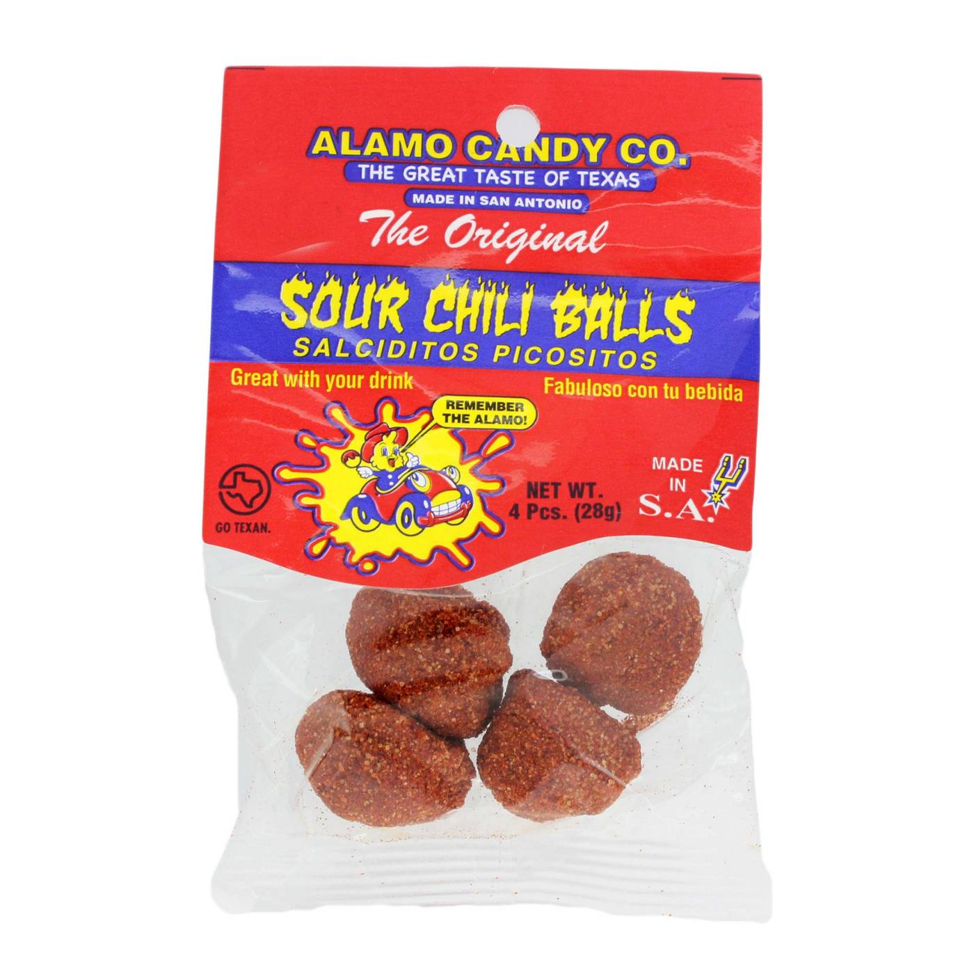 Alamo Candy Sour Chili Balls - Shop Candy at H-E-B