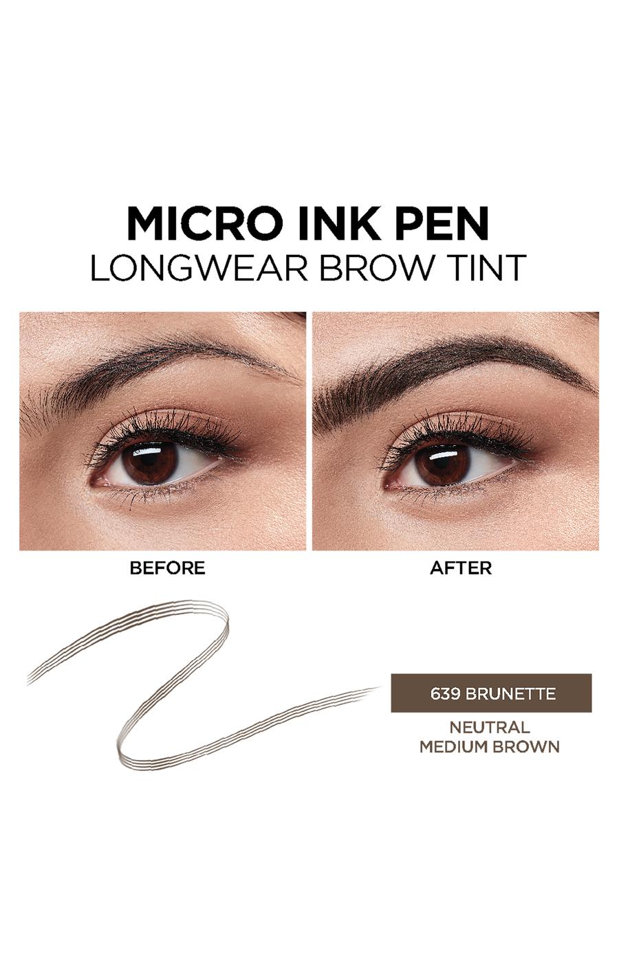 L'Oréal Paris Brow Stylist Micro Ink Pen by Brow Stylist, Up to 48HR ...