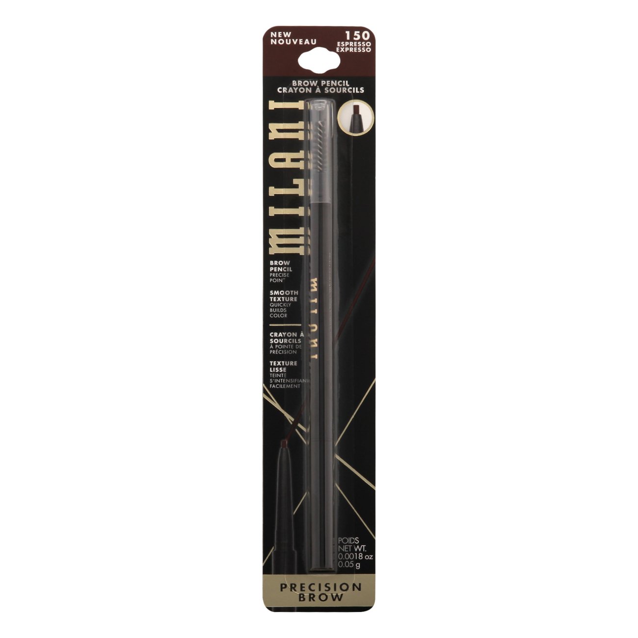 Milani Precision Brow Pencil Espresso - Shop Brow pencils & powder at H-E-B