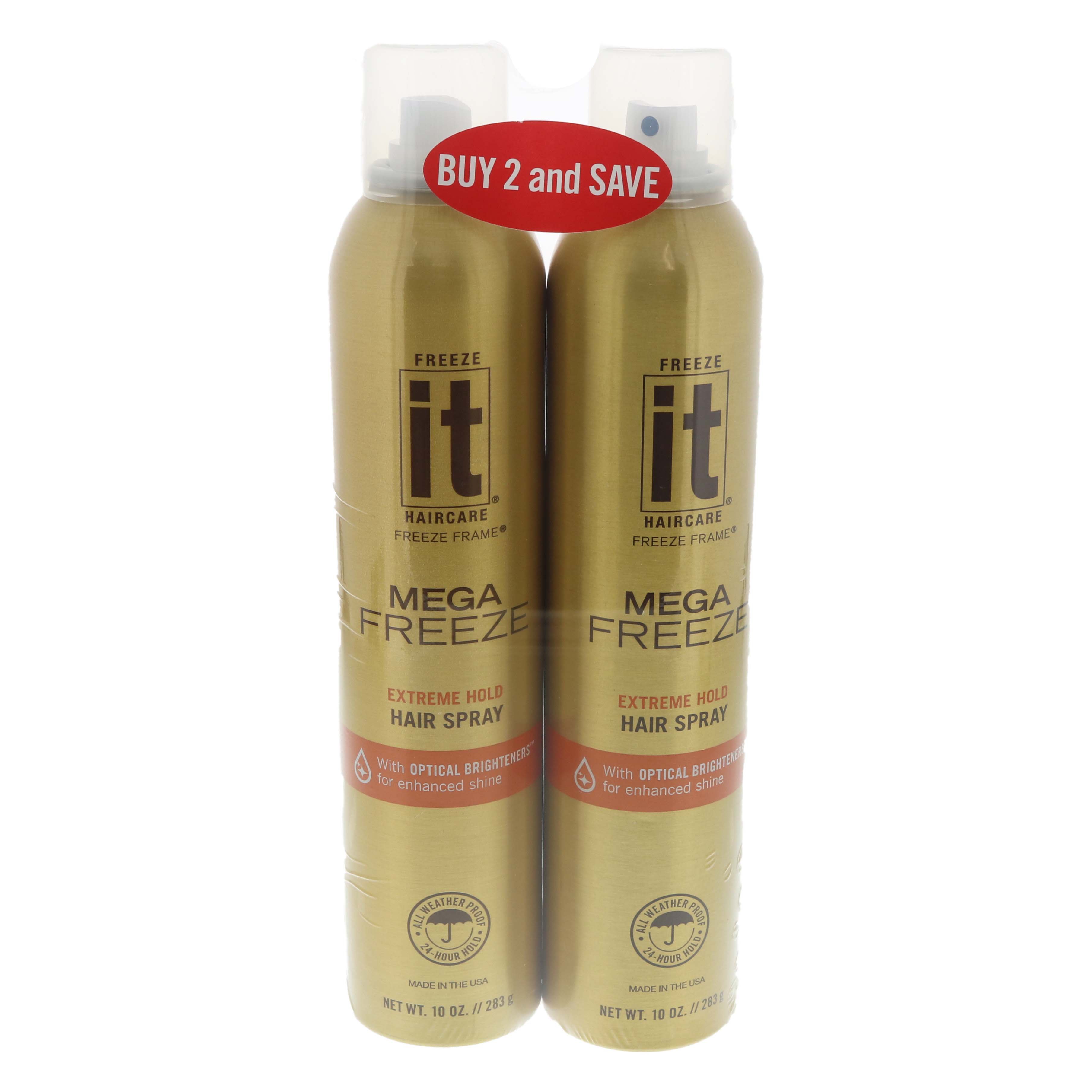 Freeze It Mega Freeze Hair Spray Twin Pack - Shop Hair Care at H-E-B