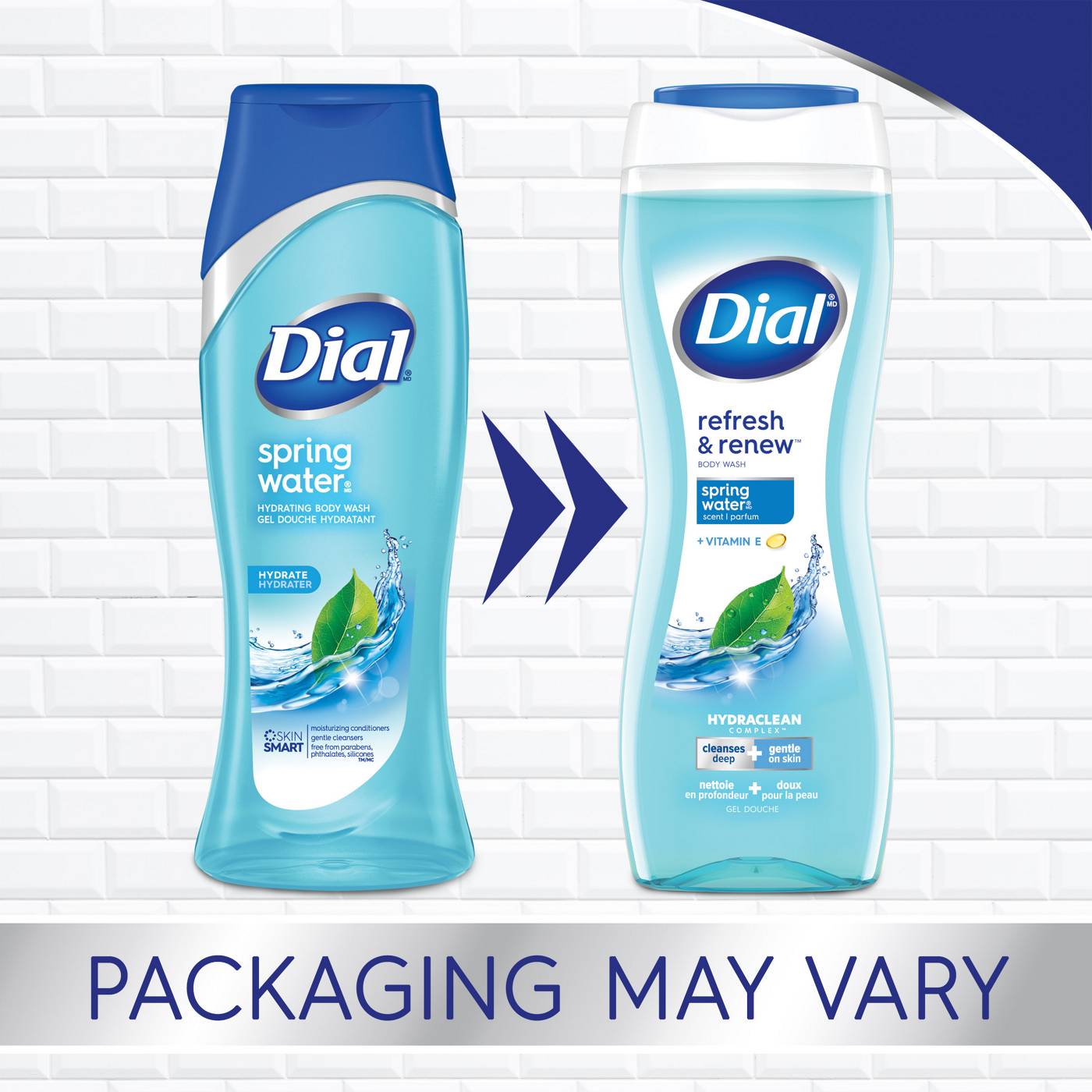 Dial Refresh & Renew Body Wash - Spring Water - Shop Body wash at H-E-B