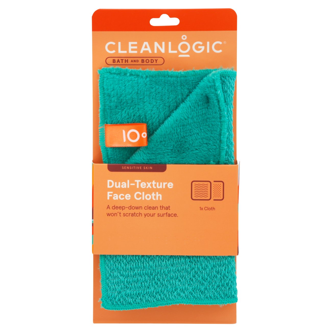 Cleanlogic Dual-Texture Face Cloth for Sensitive Skin - Shop ...