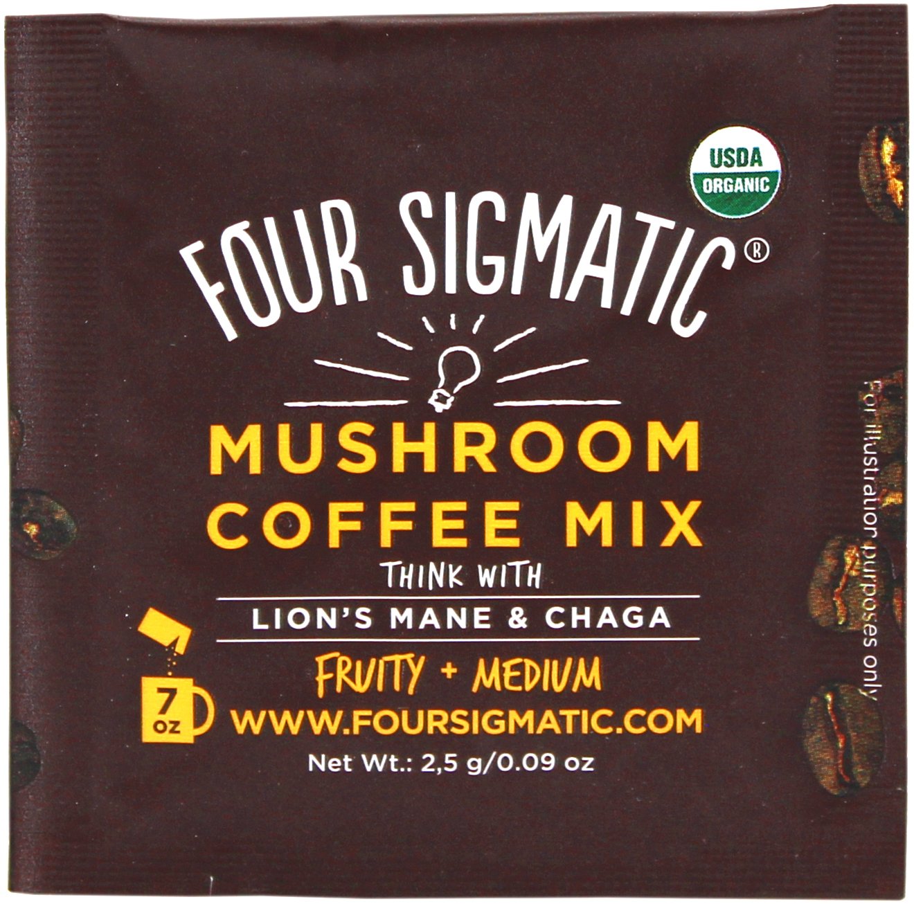 Four Sigmatic Mushroom Coffee With Lion's Mane & Chaga Packet, .09 oz ...