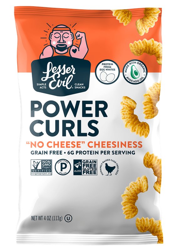 Lesser Evil "No Cheese" Cheesiness Power Curls, 4 oz | Central Market ...
