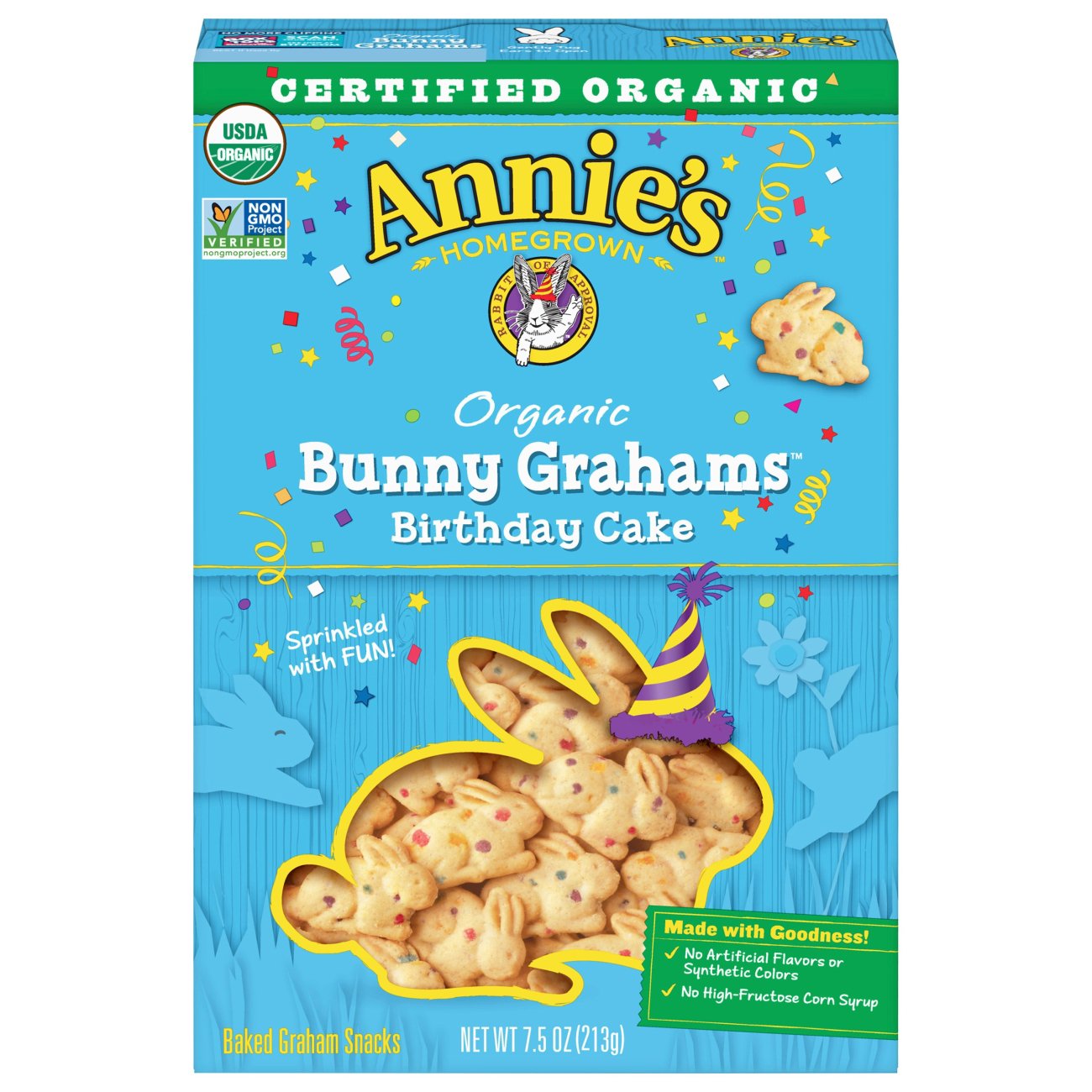 Annie's Homegrown Organic Birthday Cake Bunny Grahams - Shop Cookies at ... Annie's Homegrown Organic Birthday Cake Bunny Grahams - Shop Cookies at ...