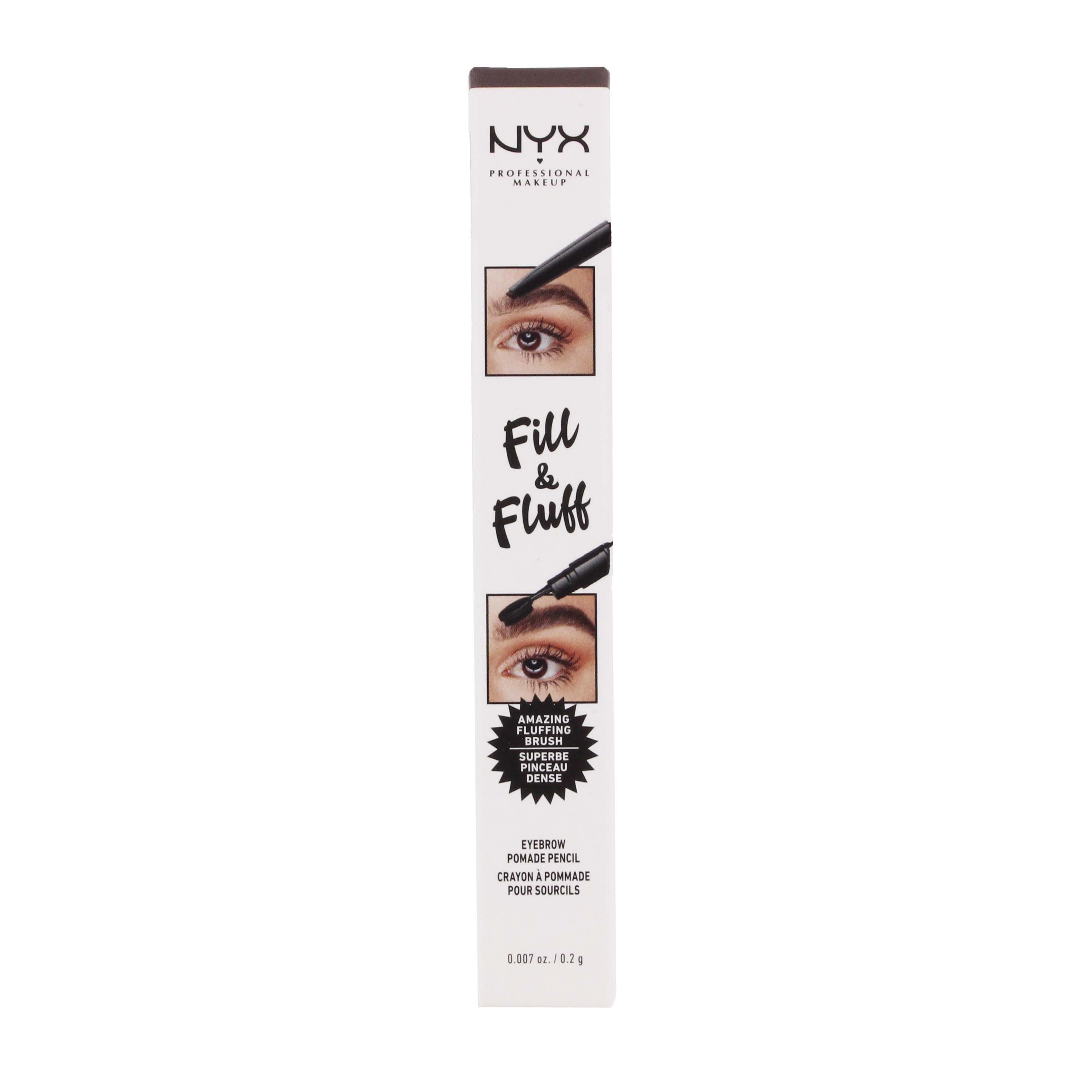 NYX Fill & Fluff Eyebrow Pomade Pencil - Brunette - Shop Brow pencils ...