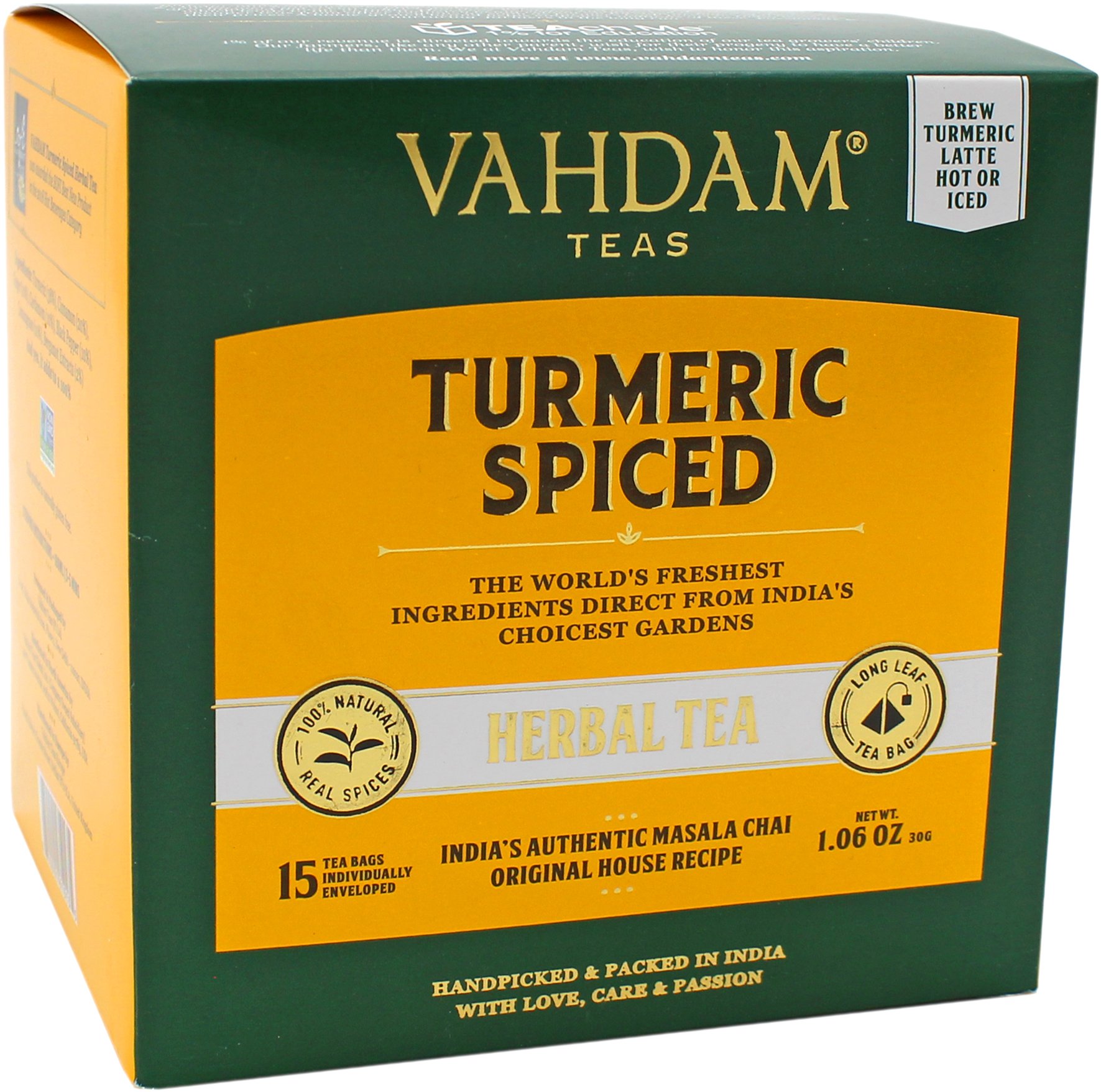 Vahdam Turmeric Spiced Herbal Tea, 15 ct | Central Market - Really Into ...