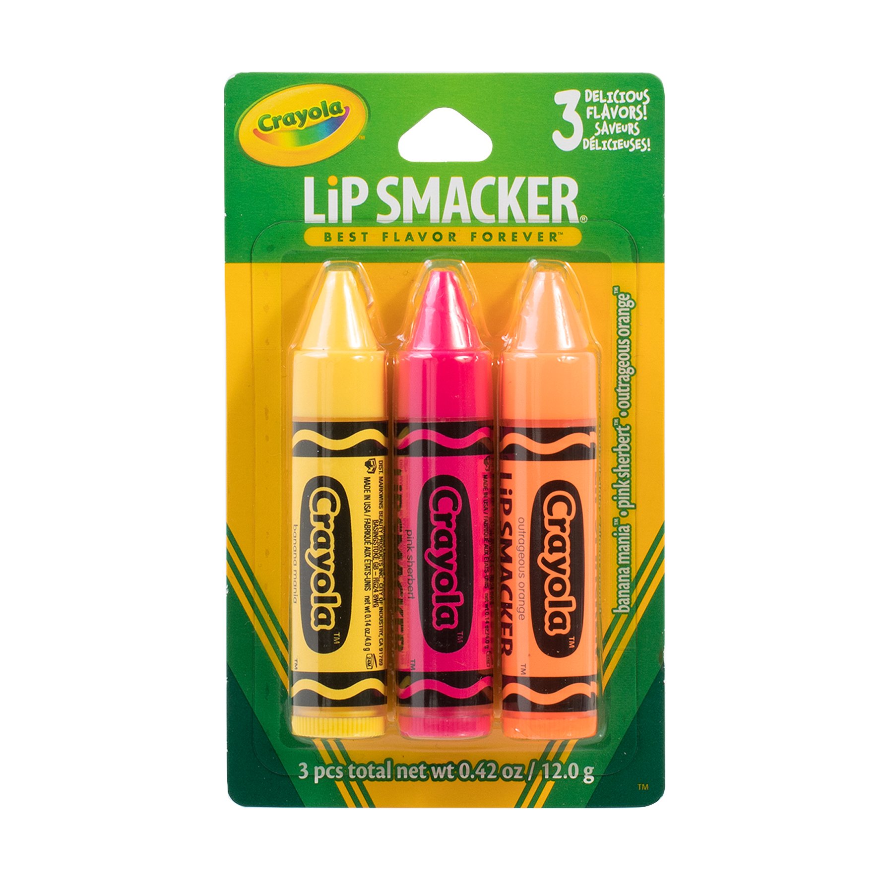 Lip Smacker Crayola Lip Balm Trio - Shop Lip balm & treatments at H-E-B