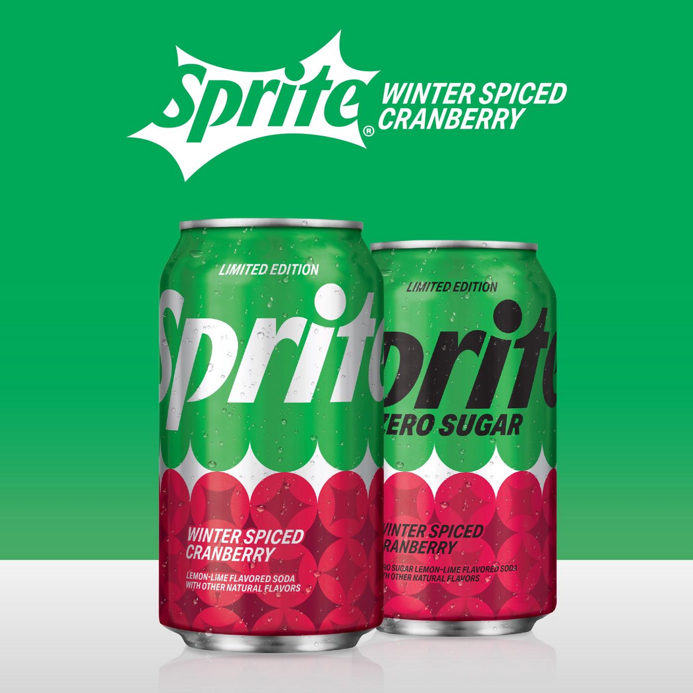 Sprite Winter Spiced Cranberry Soda Soft Drink 12 pk Cans - Shop Soda ...