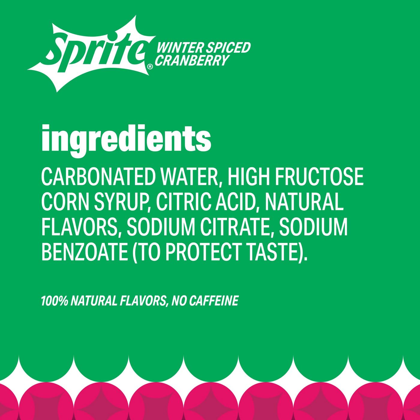 Sprite Winter Spiced Cranberry Lemon-Lime And Cranberry Flavored Soda ...