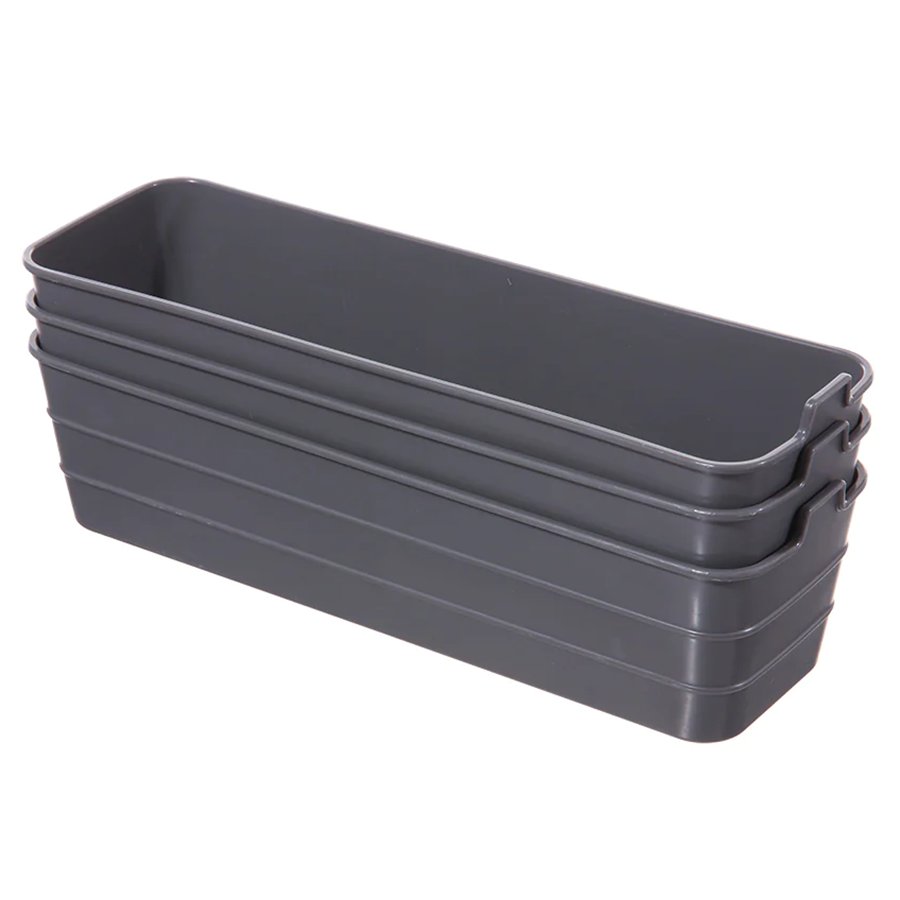 Starplast Long Flex Mini Trays - Gray - Shop Storage bins at H-E-B