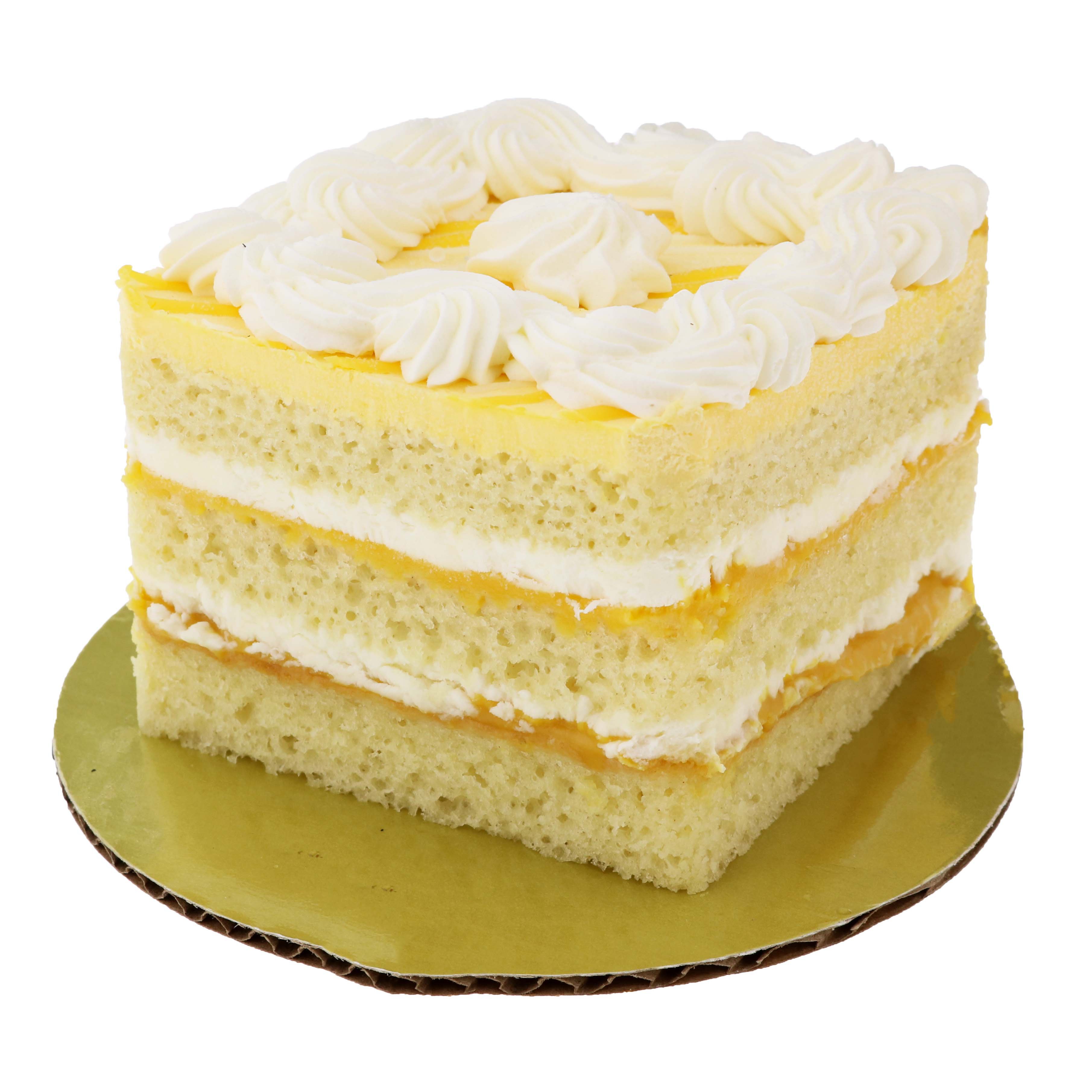 H-E-B Bakery Mandarin Orange Large Cake Slice - Shop Standard cakes at ...