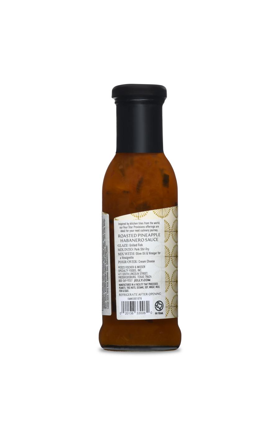 Fischer & Wieser Four Star Provisions Roasted Pineapple Habanero Sauce ...