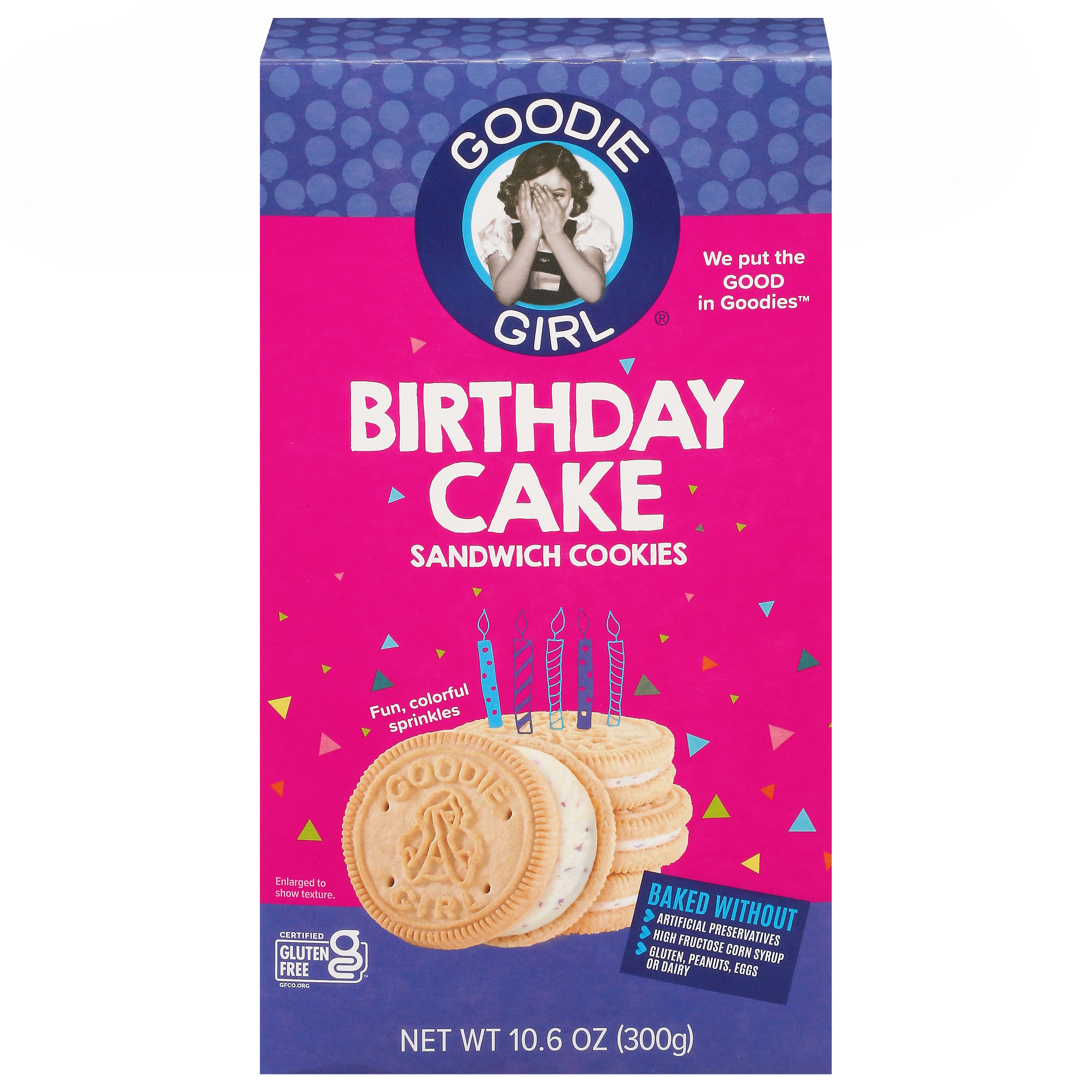 Goodie Girl Birthday Cake Sandwich Creme Cookies - Shop Cookies at H-E-B