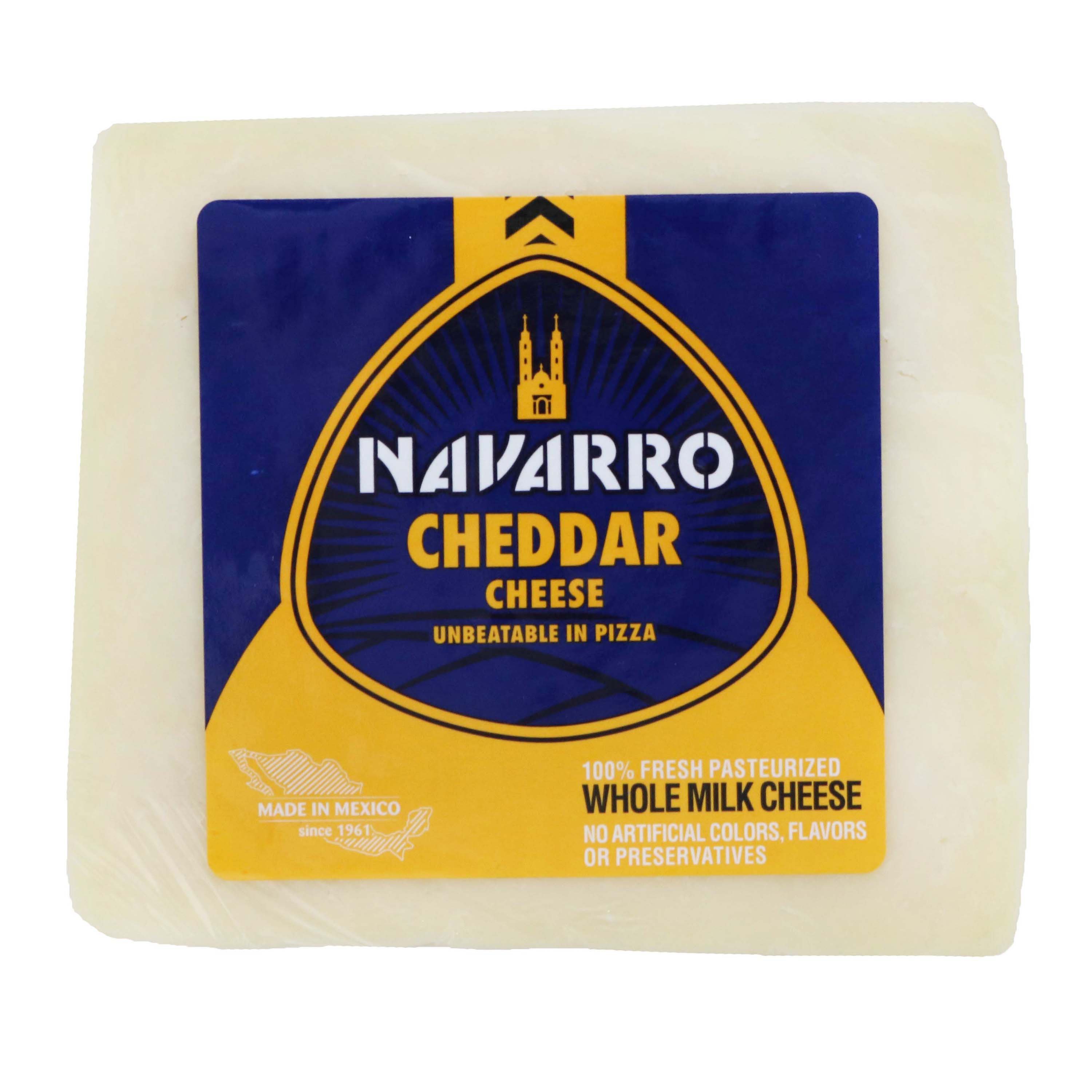 Navarro Mild Cheddar Queso Wedge - Shop Cheese at H-E-B
