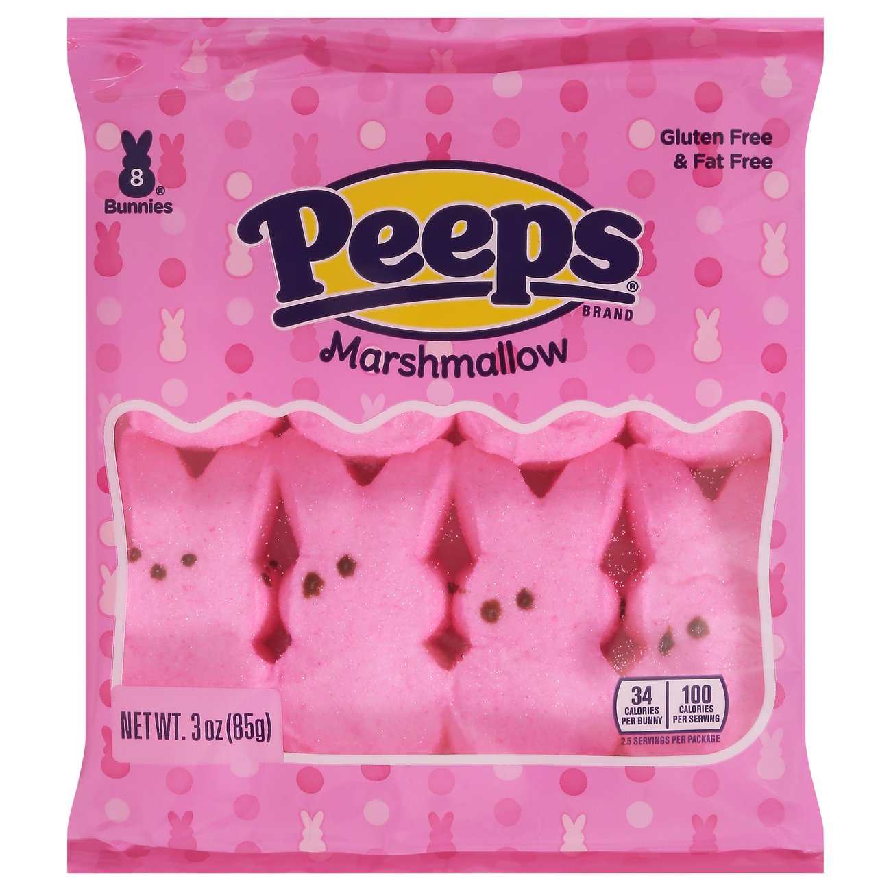 Peeps Marshmallow Easter Bunnies - Pink - Shop Candy at H-E-B