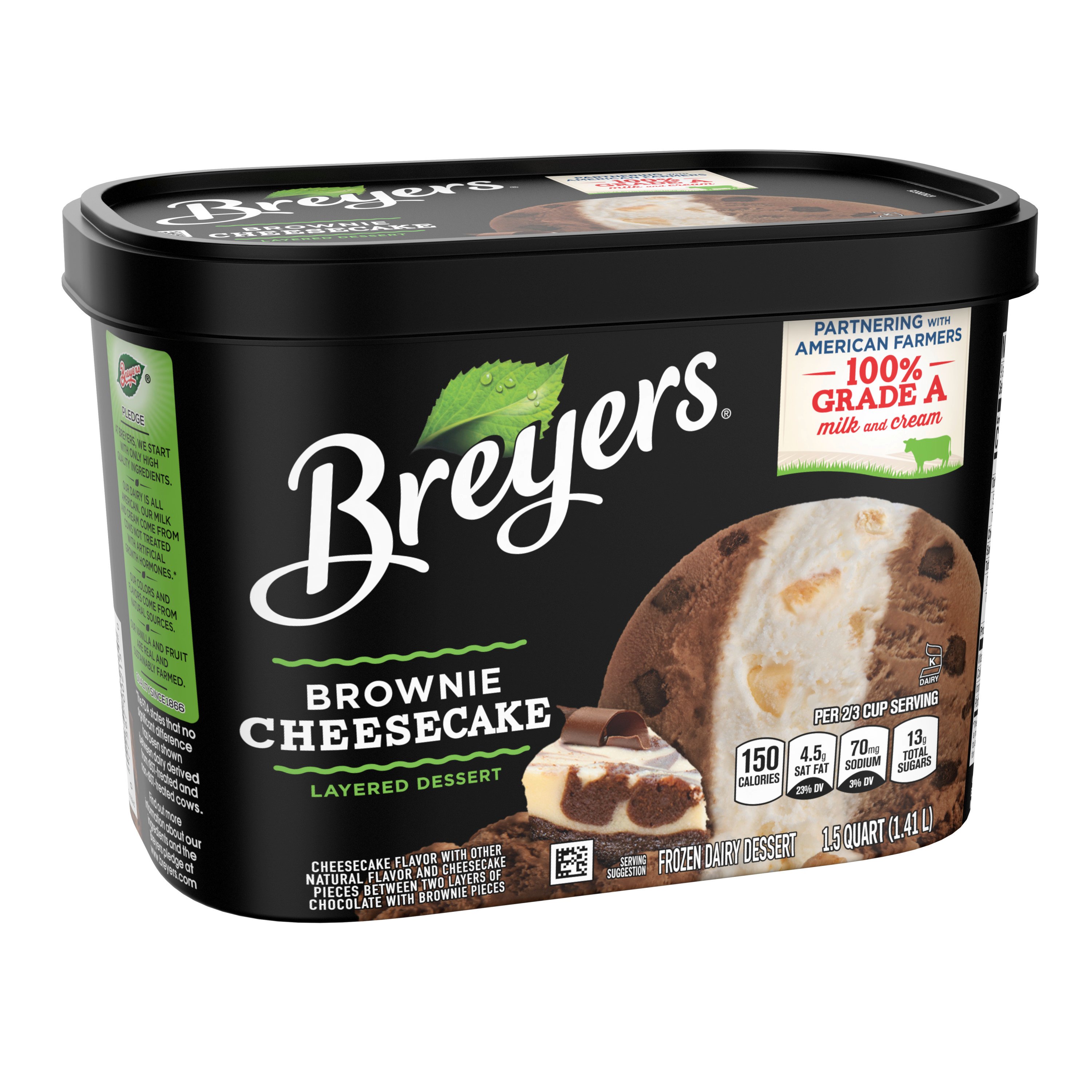 Breyers Brownie Cheesecake Layered Dessert Shop Ice Cream At H E B