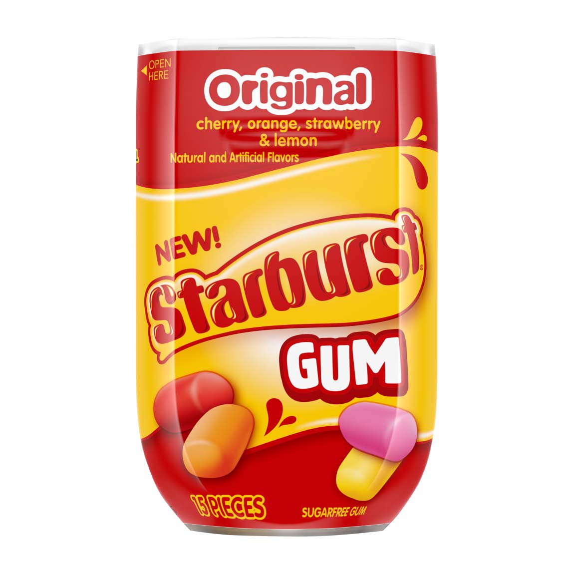 Starburst Original Gum Bottle - Shop Gum & mints at H-E-B