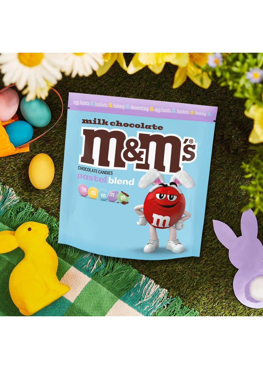 M&M'S Milk Chocolate Pastel Blend Easter Candy - Party Size - Shop ...