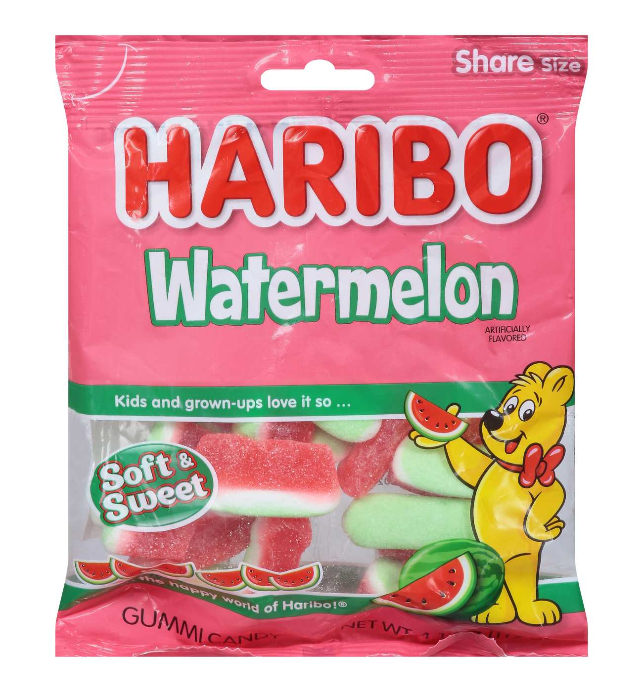 Haribo Watermelon Flavor Gummi Candy - Shop Candy at H-E-B