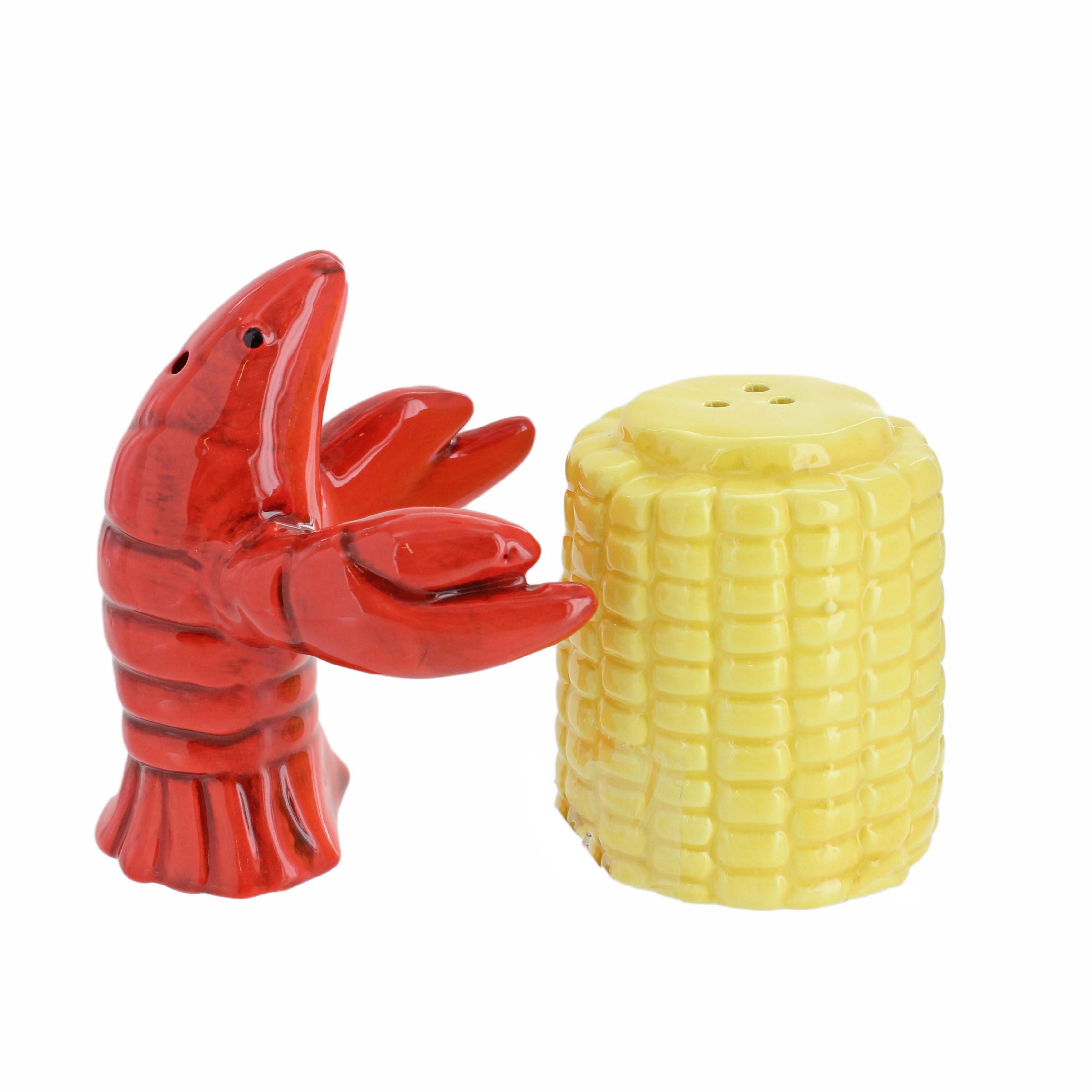 Haven & Key Ceramic Corn/Crawfish Salt & Pepper Shaker Set - Shop ...